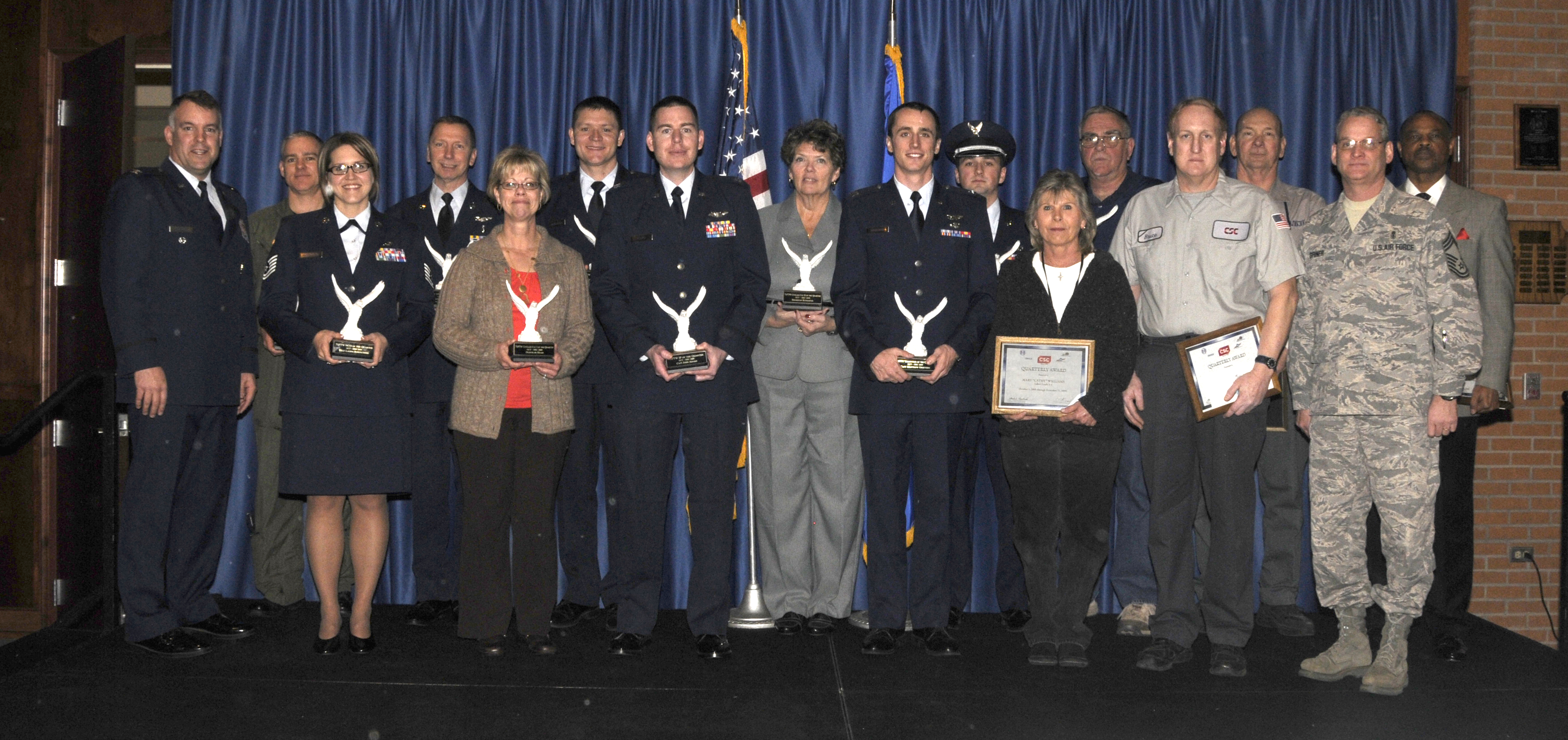 Vance quarterly awards ceremony includes contracted > Vance Air Force ...