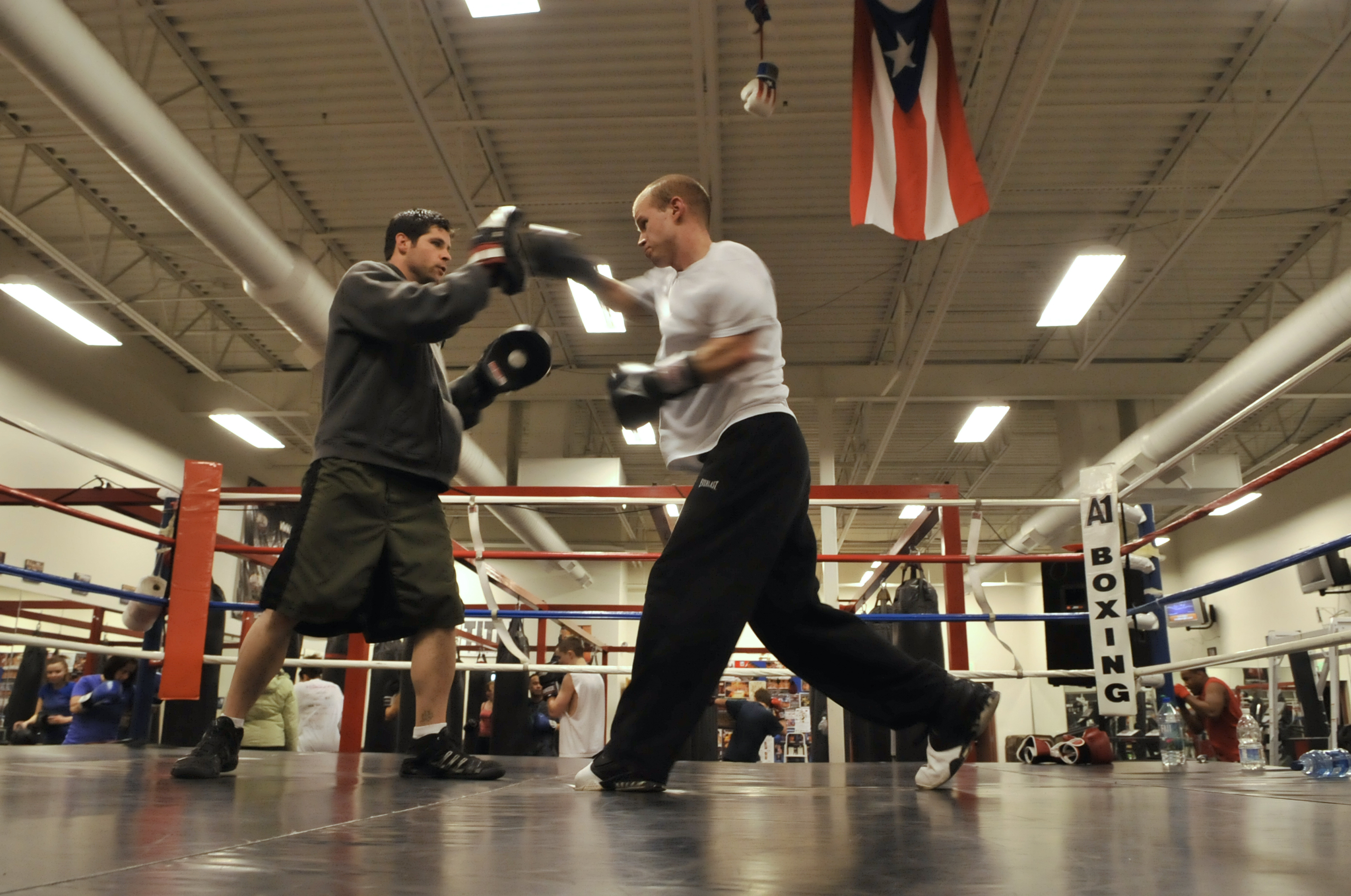 Get tough: Boxing burns a body good