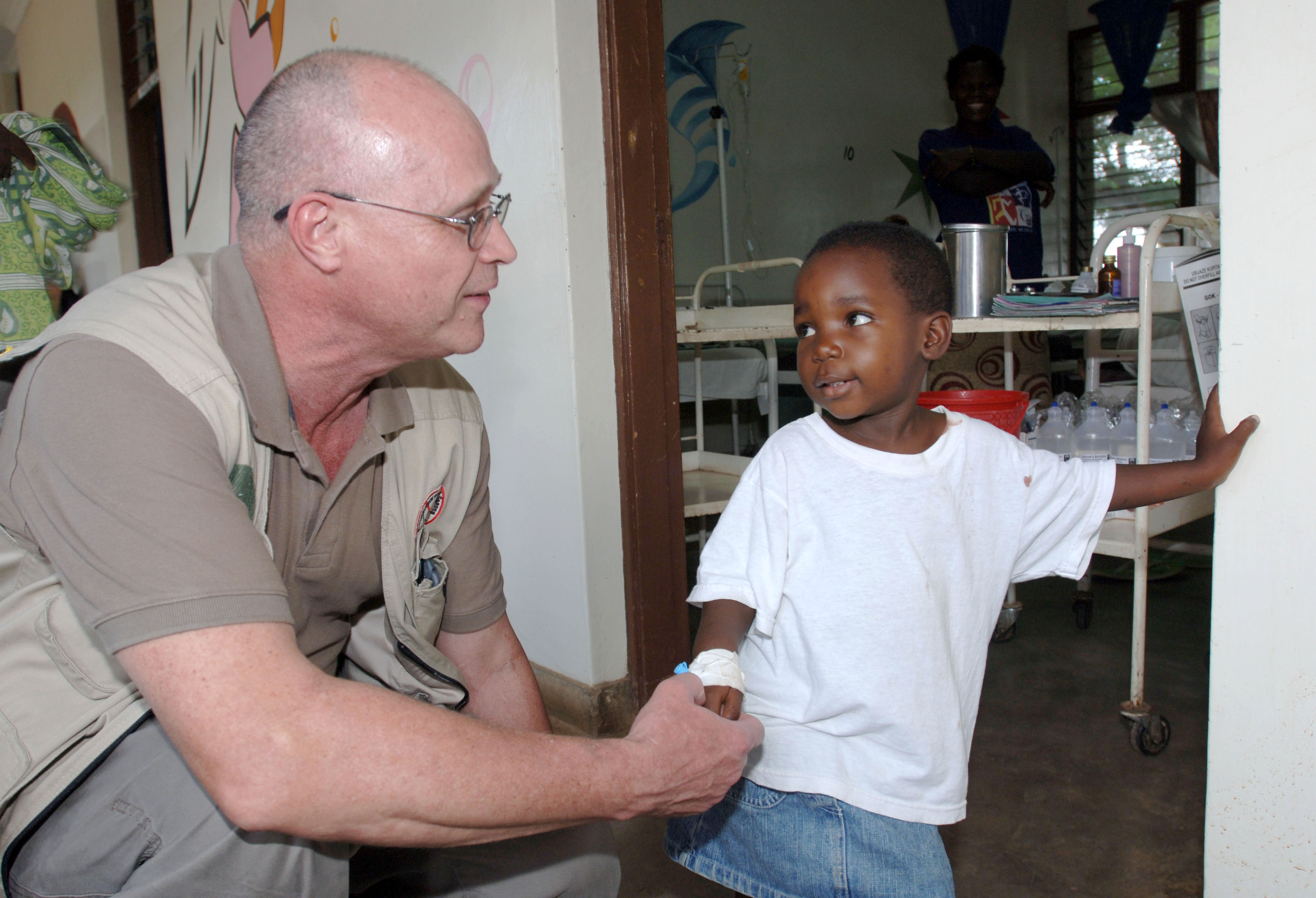 Air Force Col. (Dr.) James Swaby, chief of the 59th Medical Wing ...