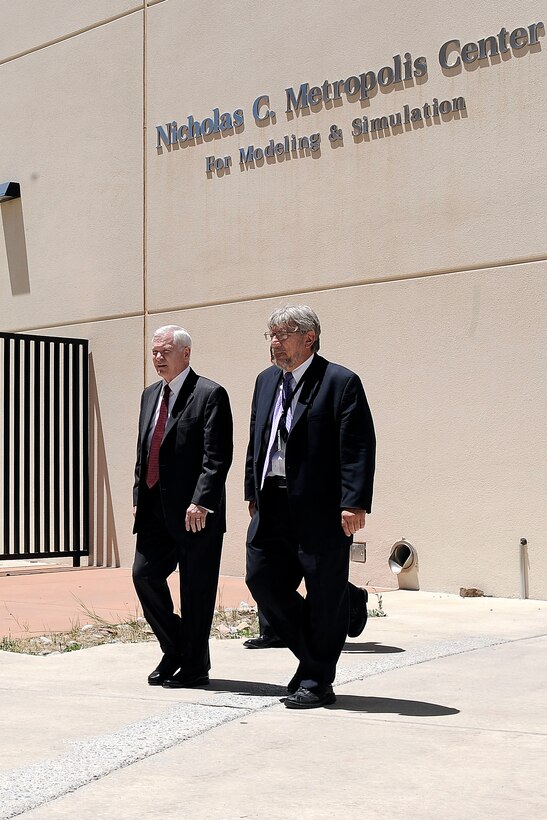 Defense Secretary Robert M. Gates receives a tour from Michael R ...