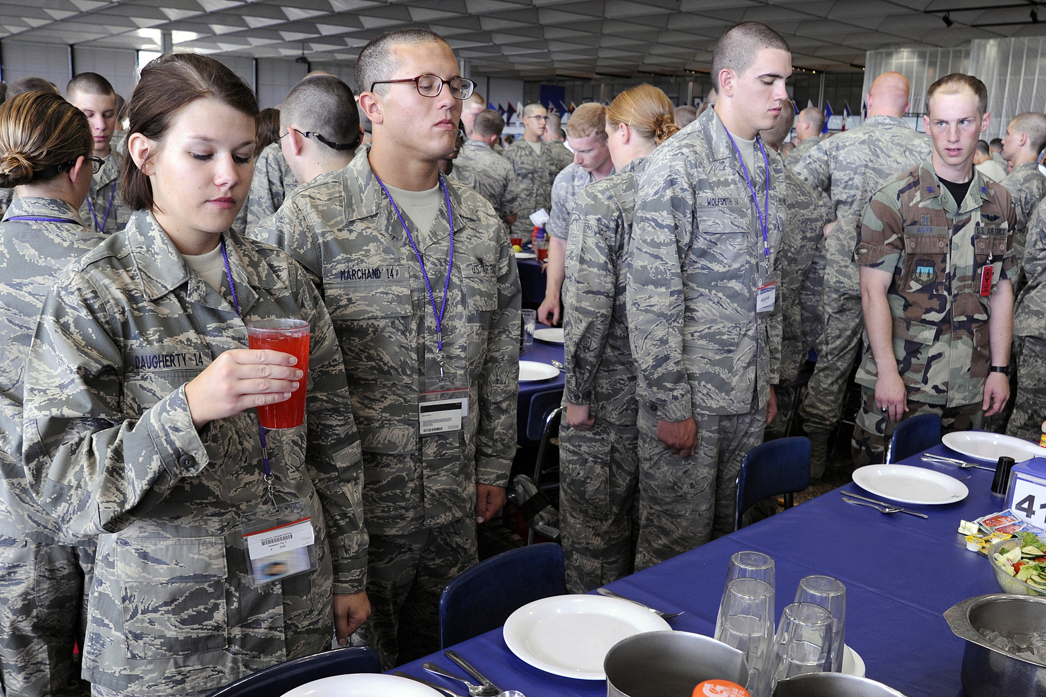 New Academy cadets learn dining 'traditions'