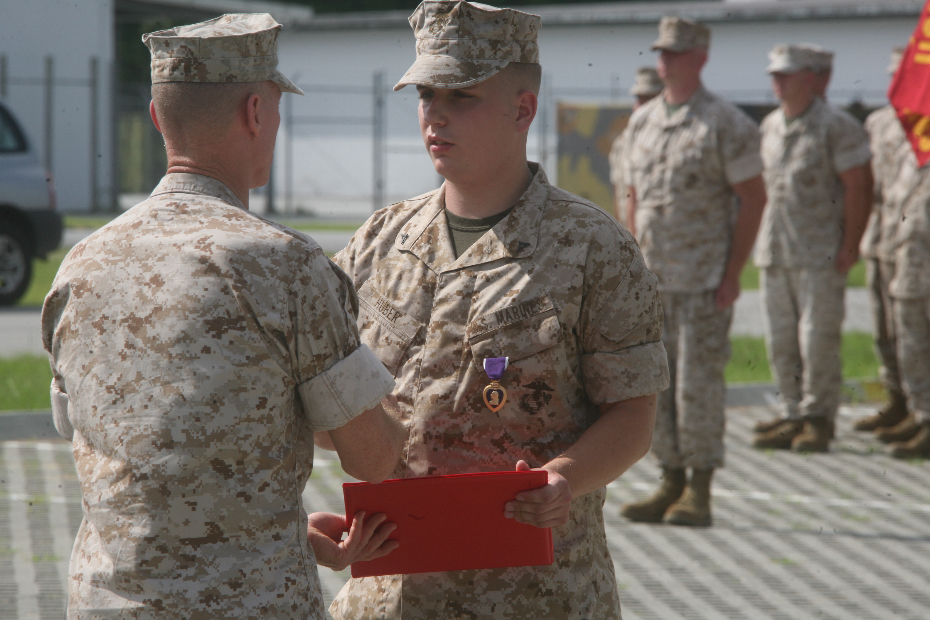 Marine earns Purple Heart > Marine Corps Air Station Cherry Point ...