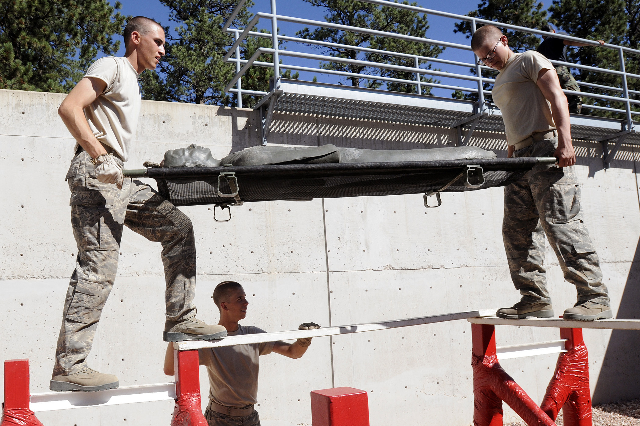 Cadets learn essential skills in Leadership Reaction Obstacle Course