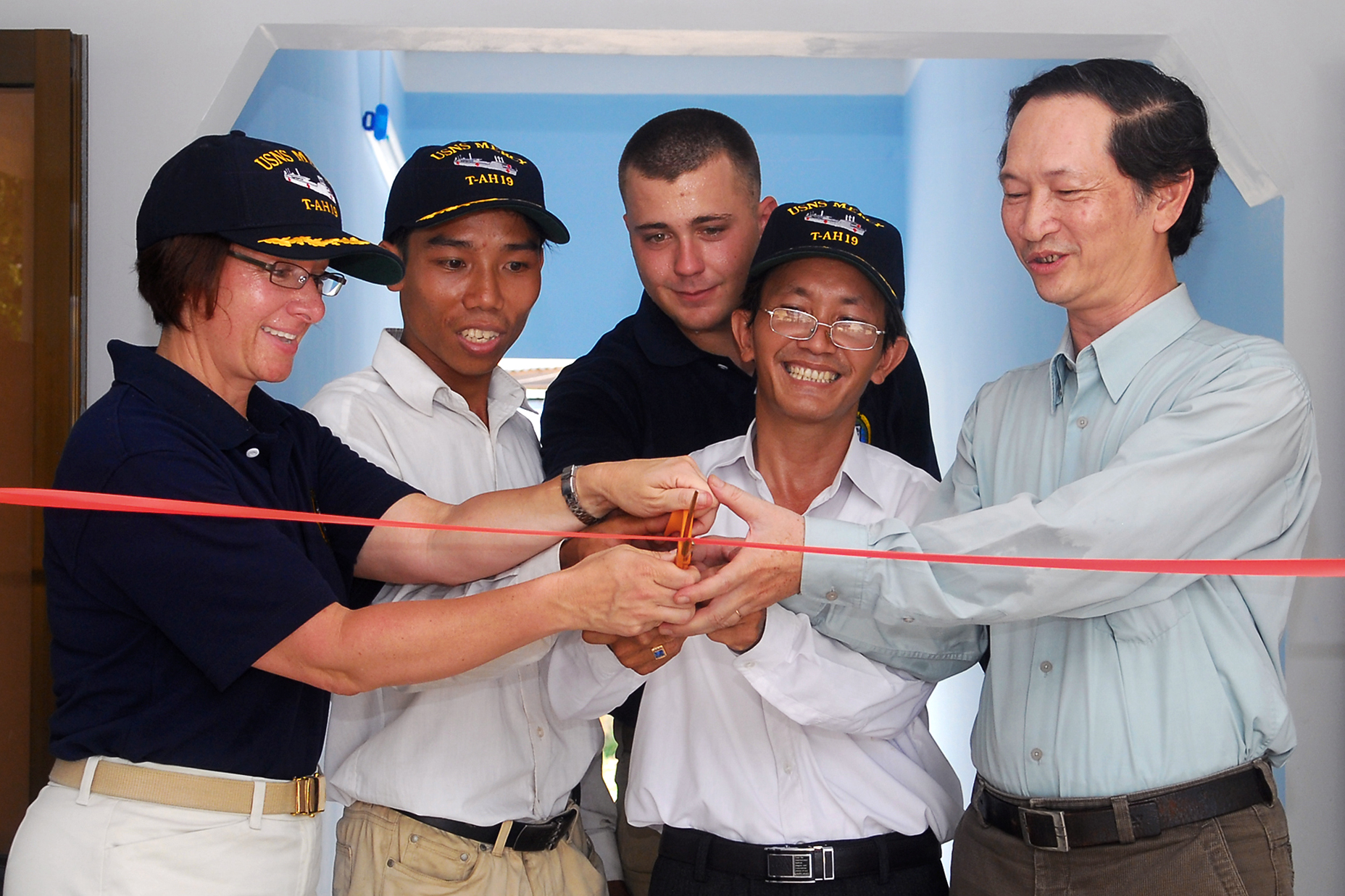 U.S. Navy Capt. Lisa M. Franchetti, left, commander of Pacific ...