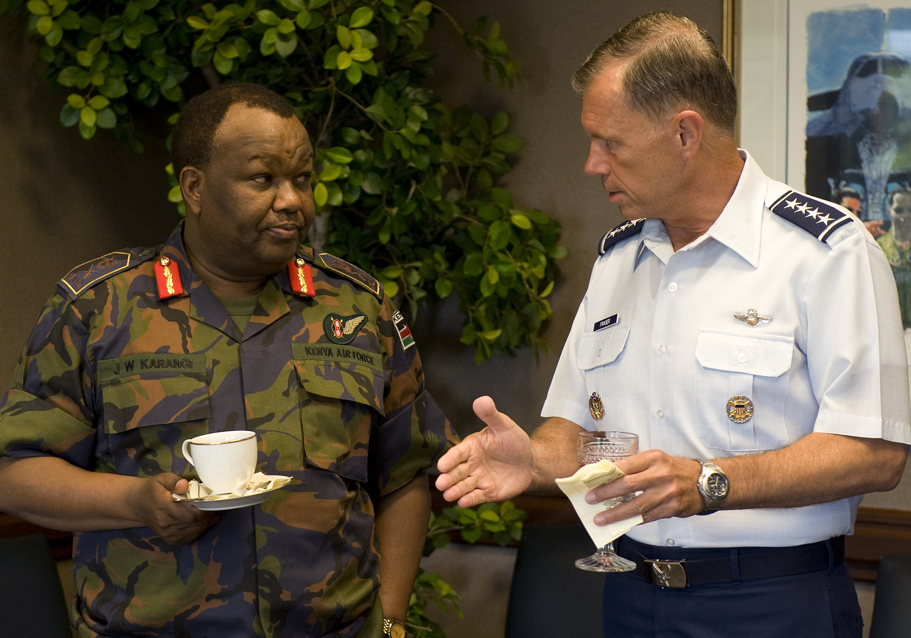 Kenyan Vice Chief of the General Staff visits Langley