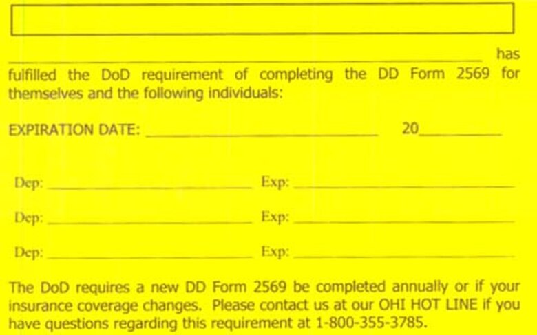 Yellow card: Don’t leave home without it > Kirtland Air Force Base ...