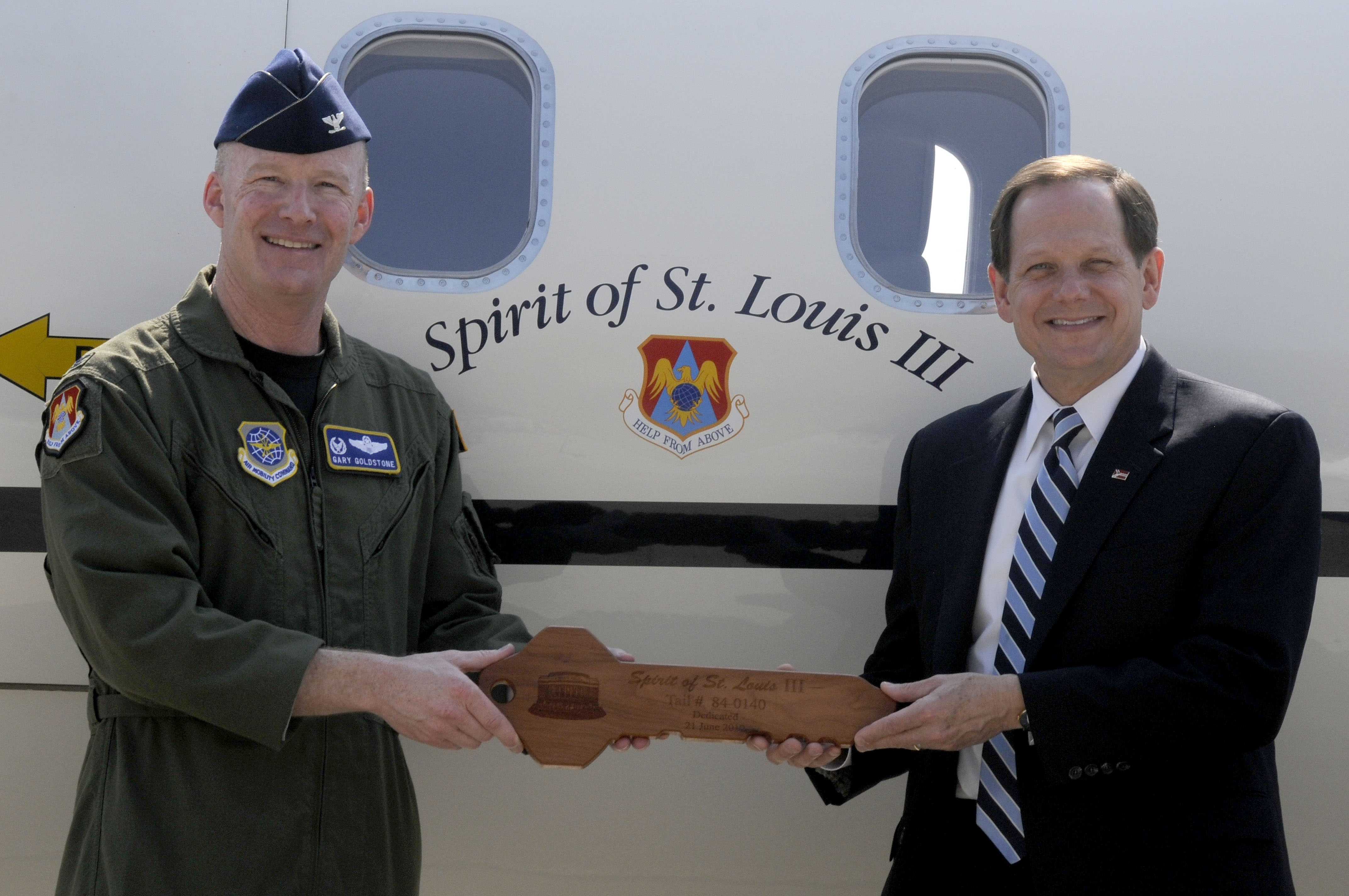 375th AMW unveils new C-21 names