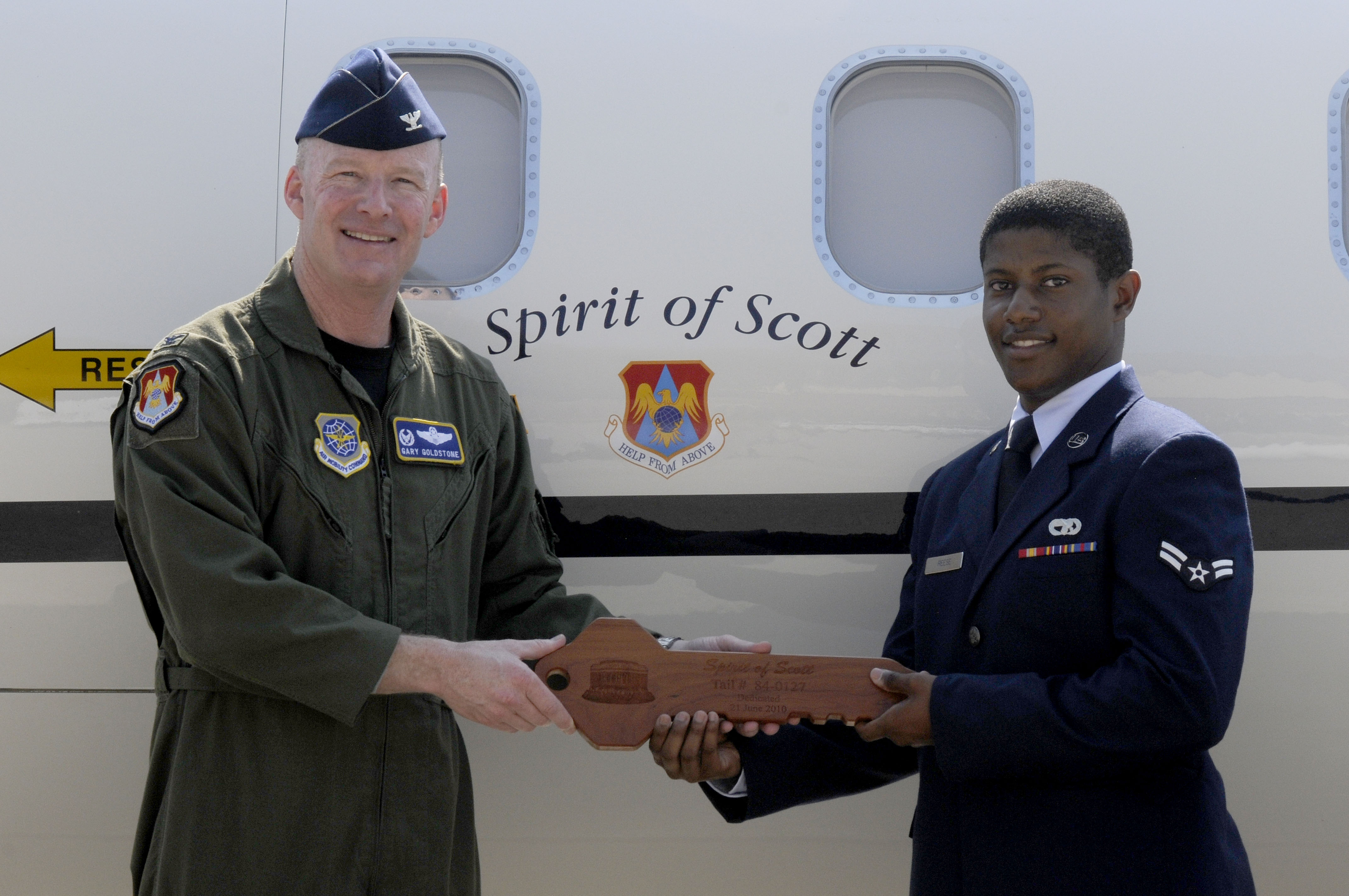 375th AMW unveils new C-21 names