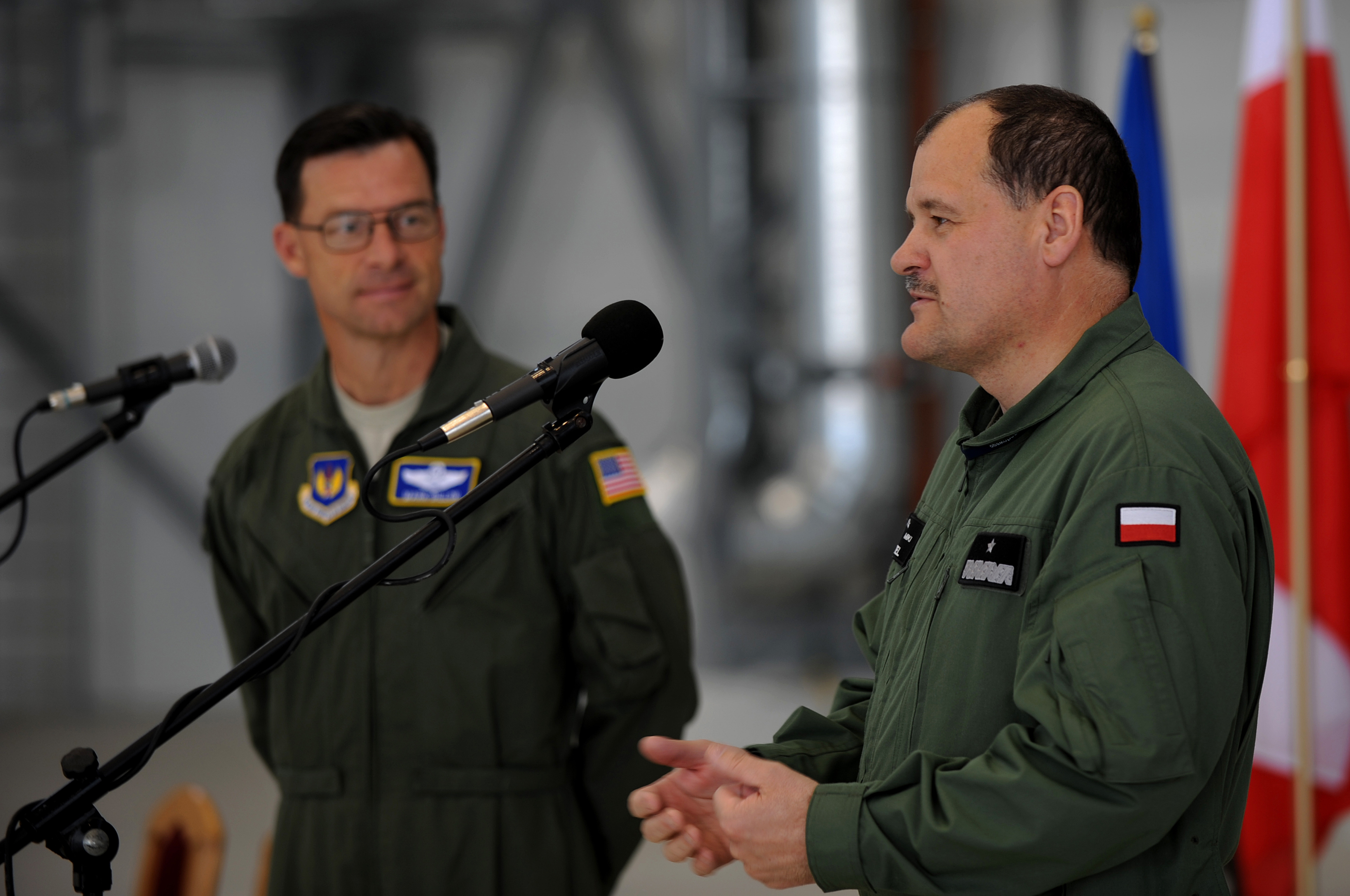 General Dillon's visit to Powidz Air Base in Poland