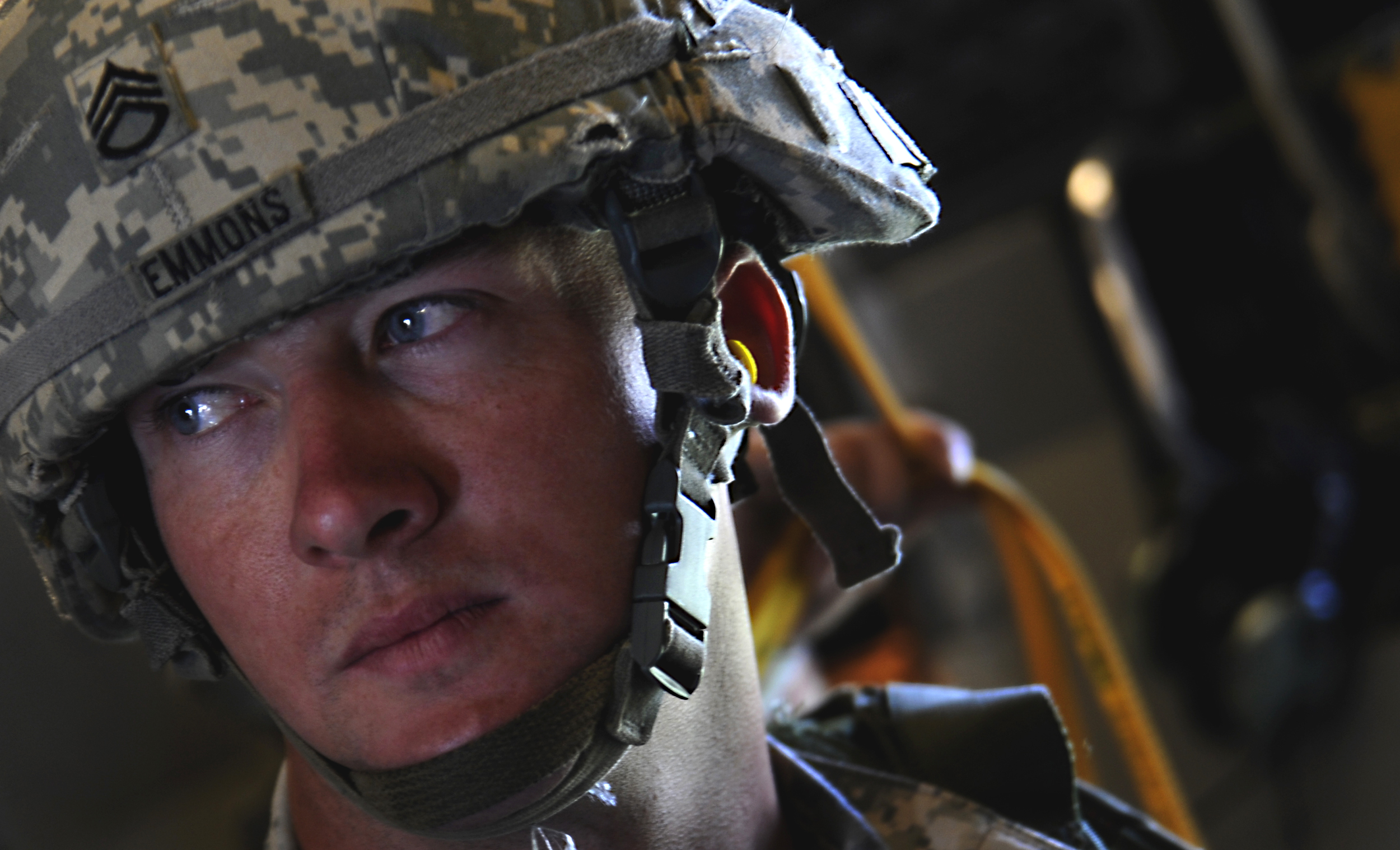 U.S. Army Staff Sgt. Christopher Emmons, with the 330th Movement ...