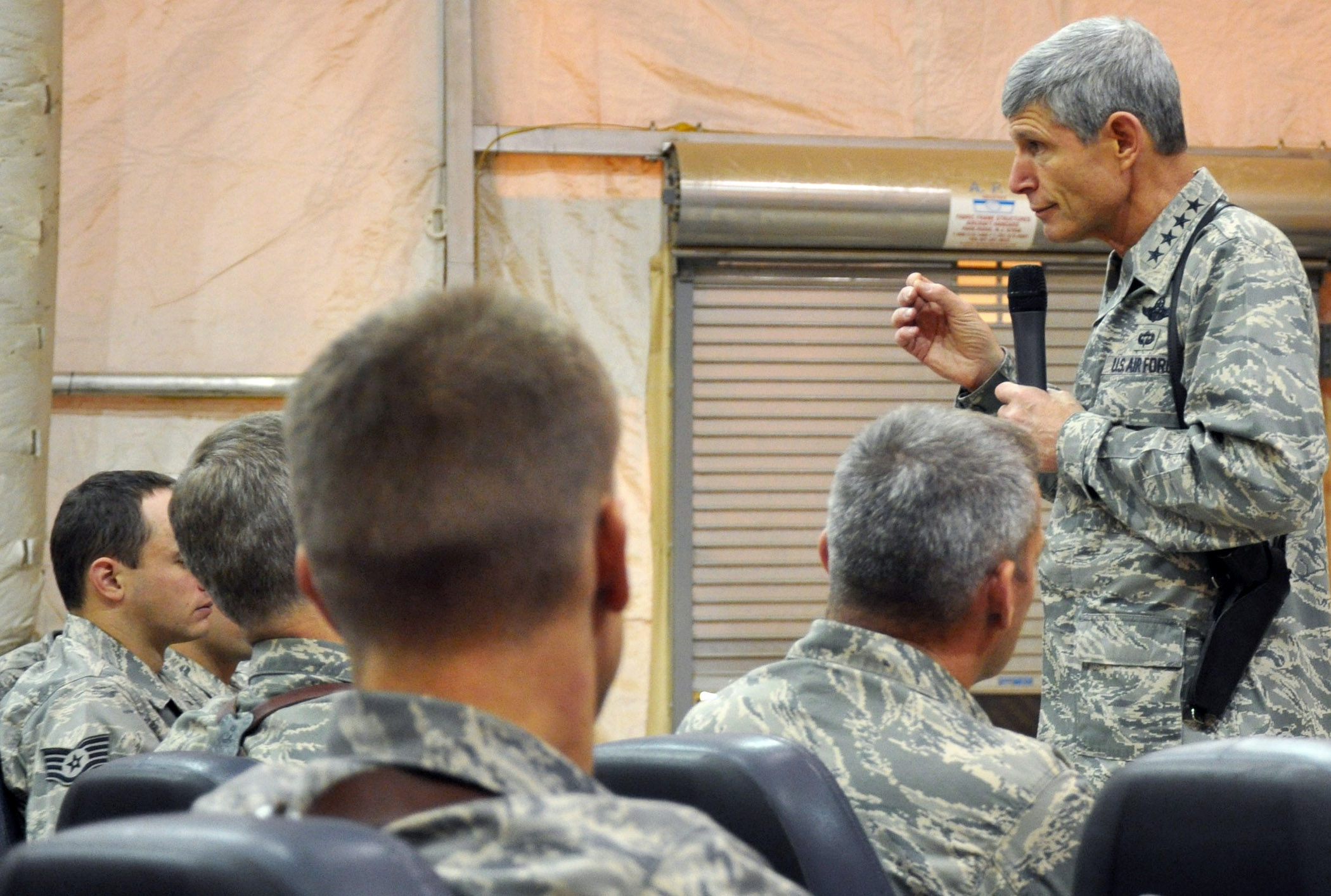 CSAF visits Sather