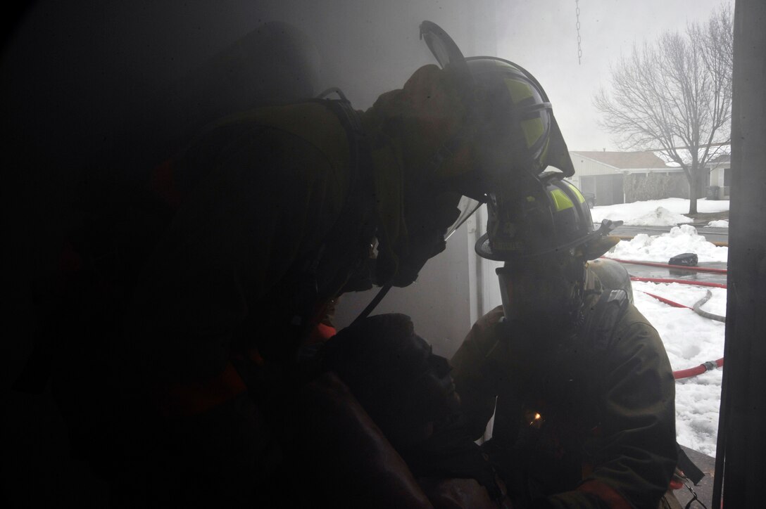 316th Wing Commander becomes Firefighter for a day