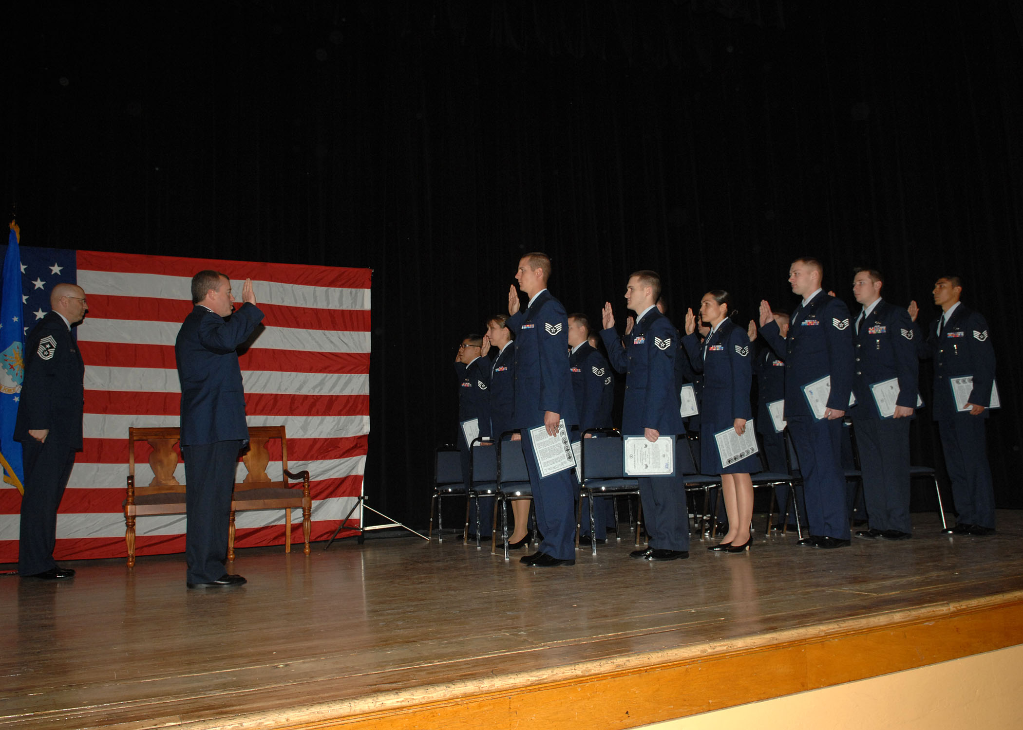 NCO induction ceremony