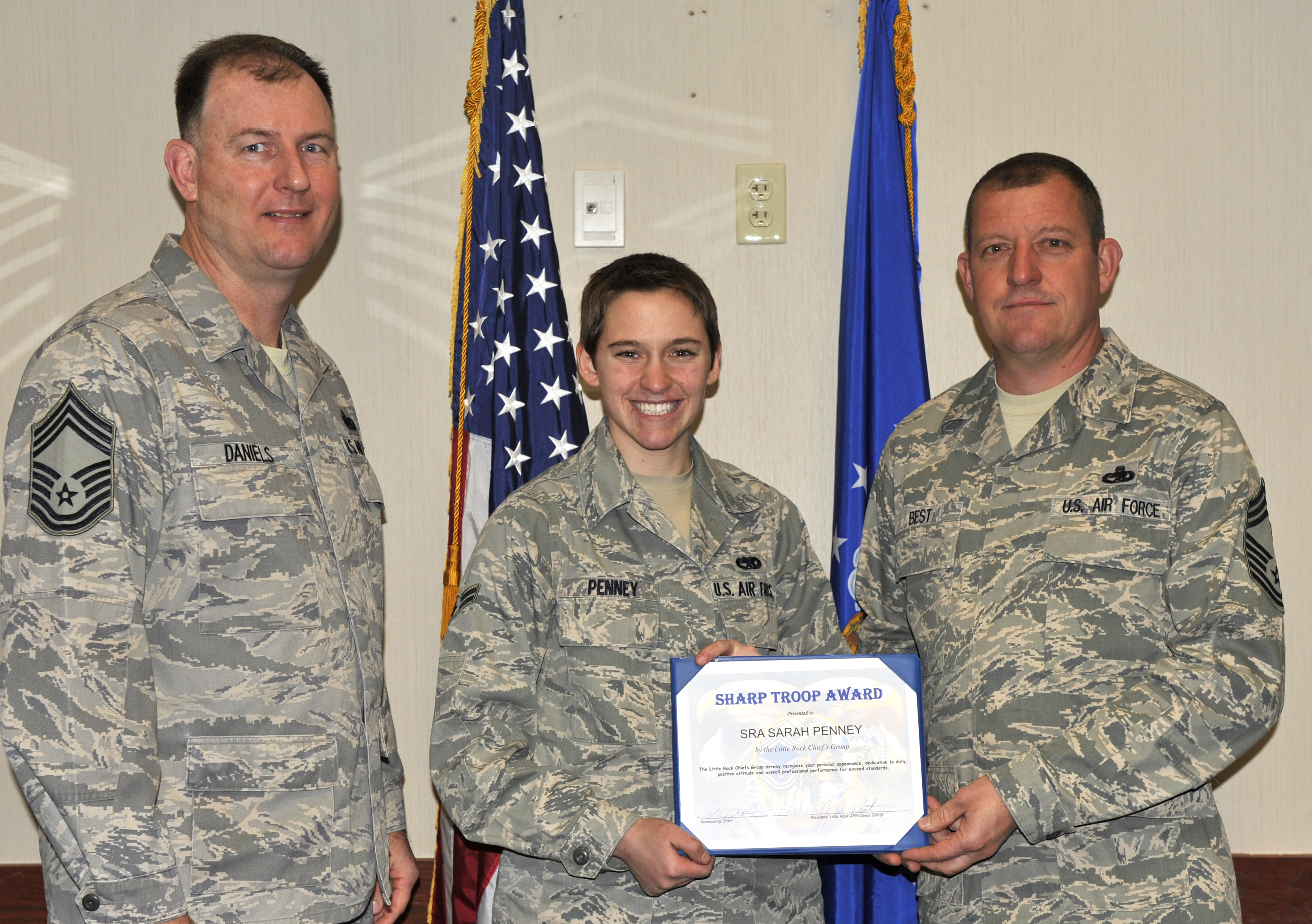 Airman receives Chief Sharp Troop Award > Little Rock Air Force Base ...