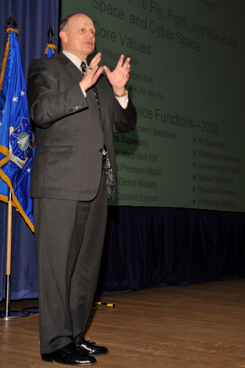 Former AF Material Command commander visits Peterson > Peterson and ...