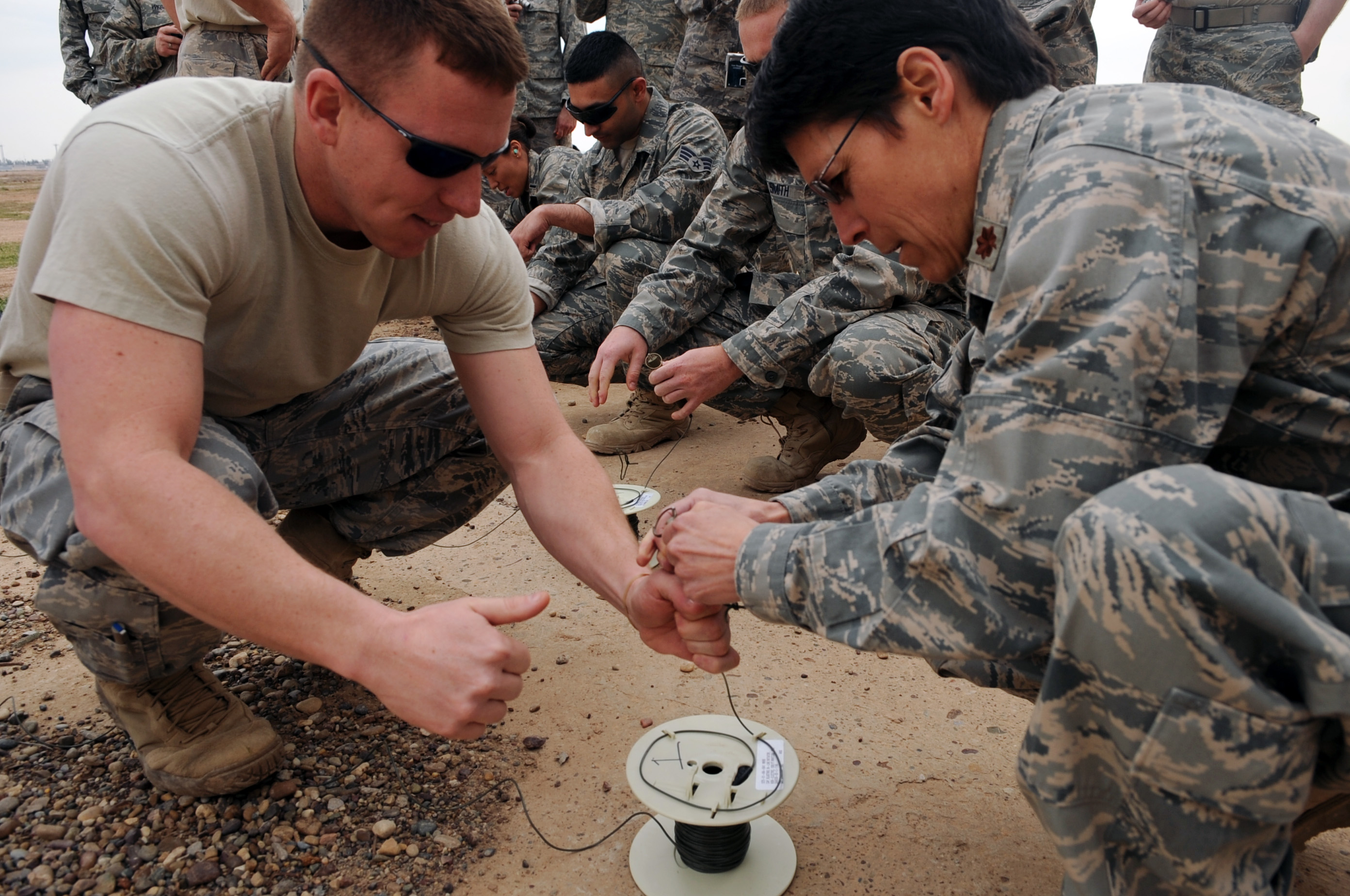 2,500 pounds of explosion under control