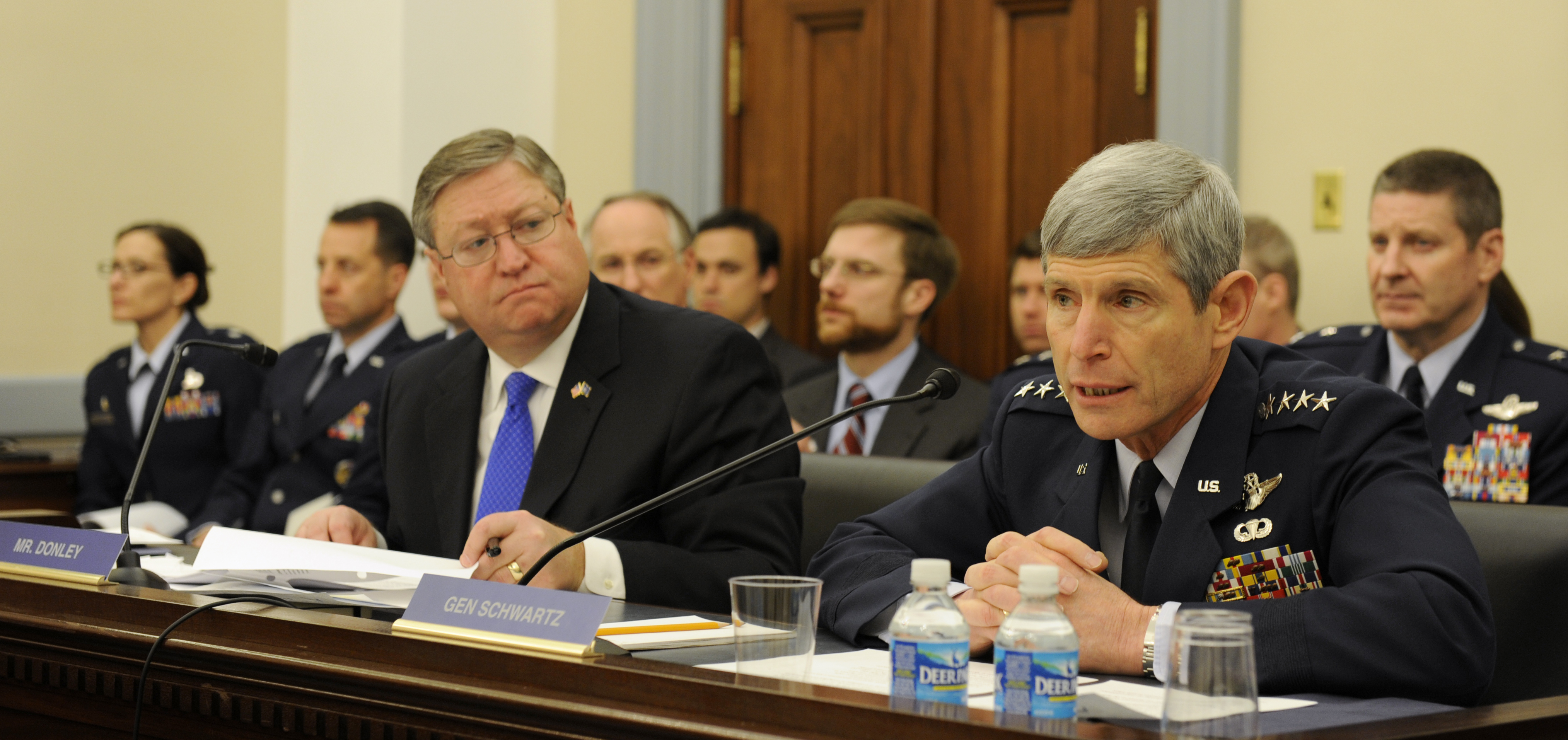 Secretary, chief of staff brief congressional subcommittee > Air Force ...