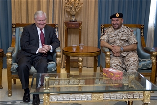 Secretary Gates shares a laugh with Deputy Chief of Staff Maj. Gen. Ali ...