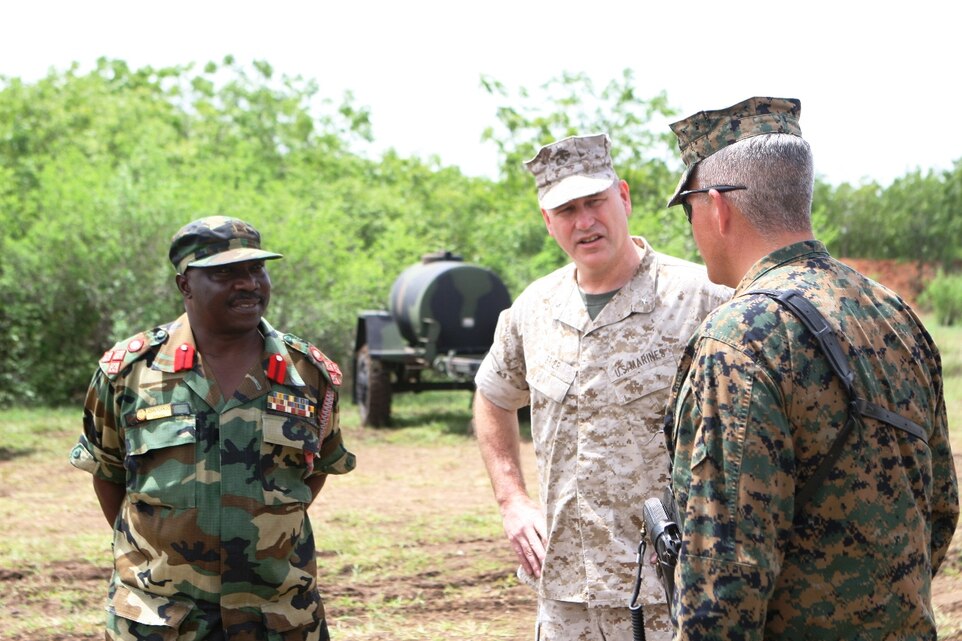 APS-10 Marines welcome MARFORAF Cmdr to Bundase Training Camp > United ...