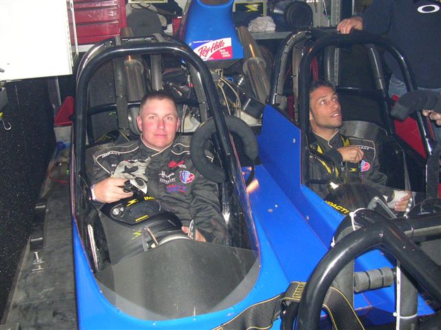 New recruits get ride in dragster