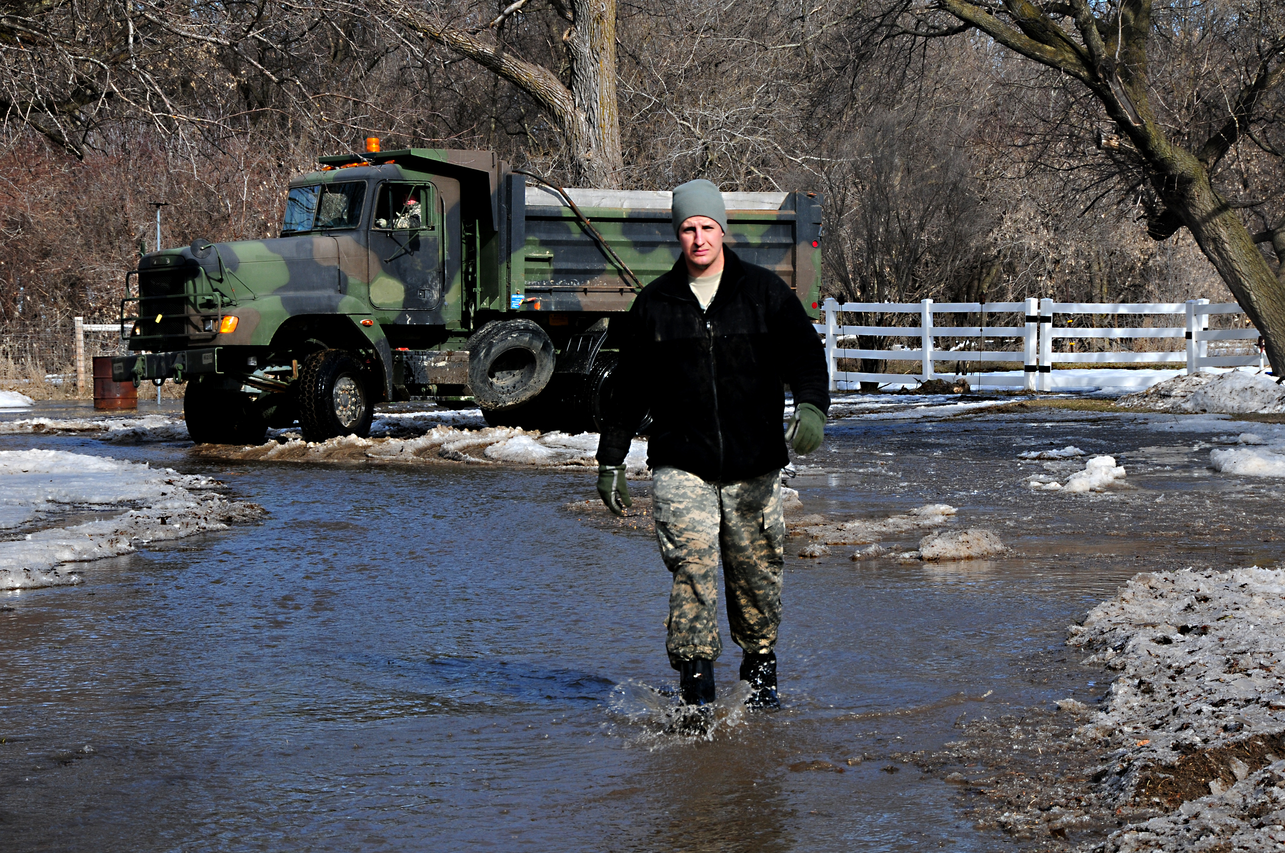 U.S. North Dakota Army National Guard Staff Sgt. Neil Horner of the ...