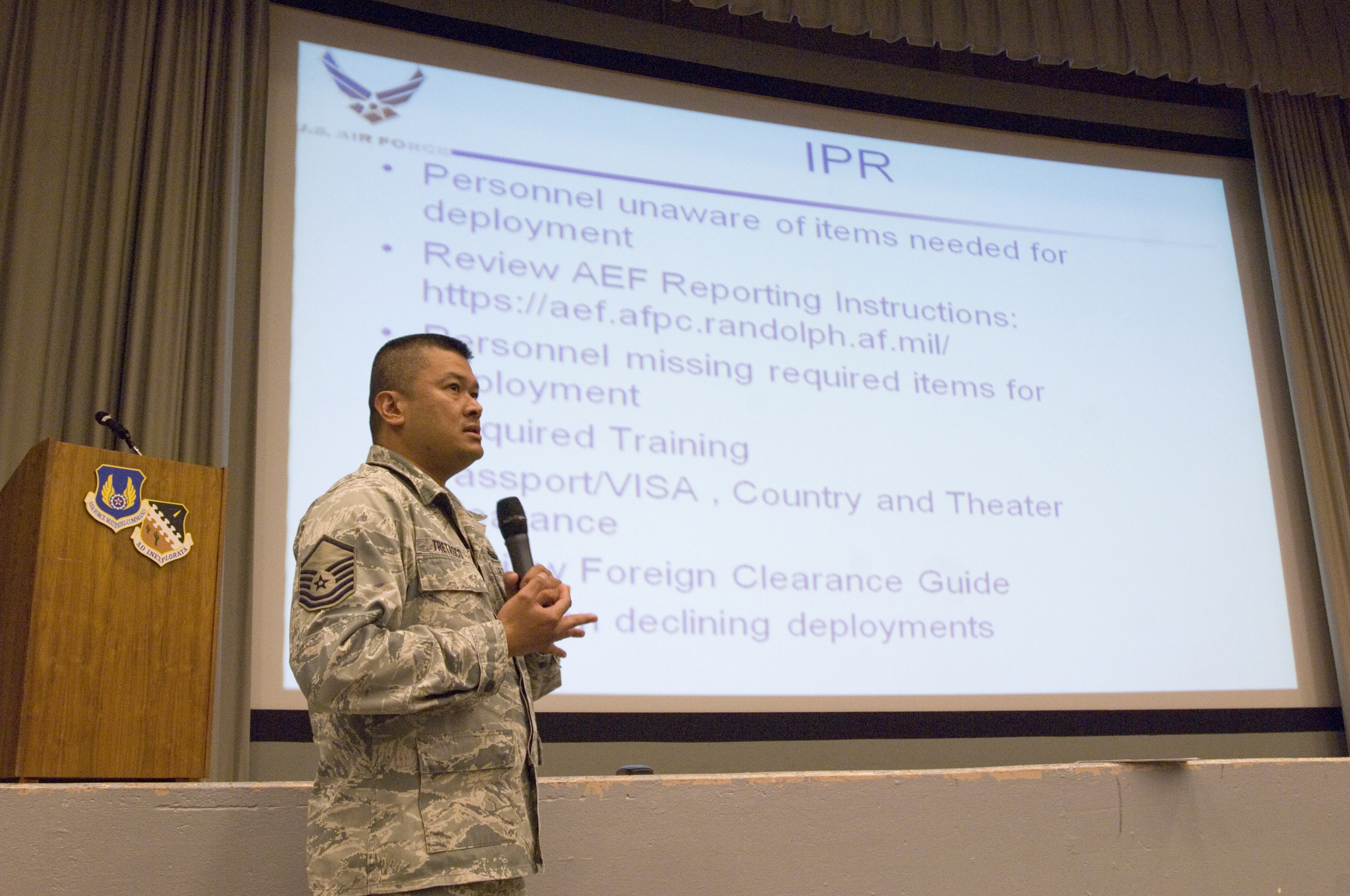 Chief holds Enlisted Call > Edwards Air Force Base > News