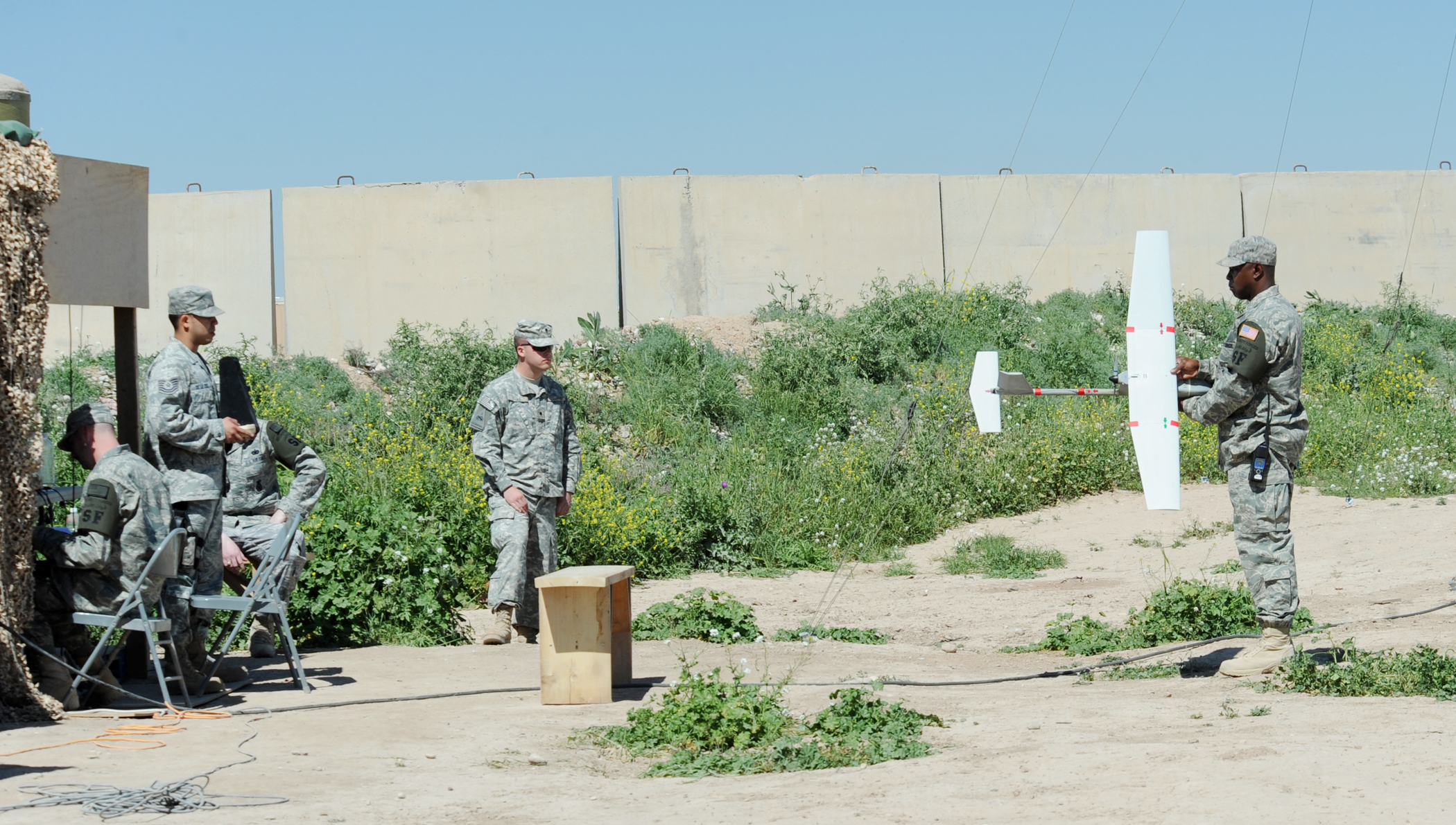 Airmen launch RQ-11B Raven