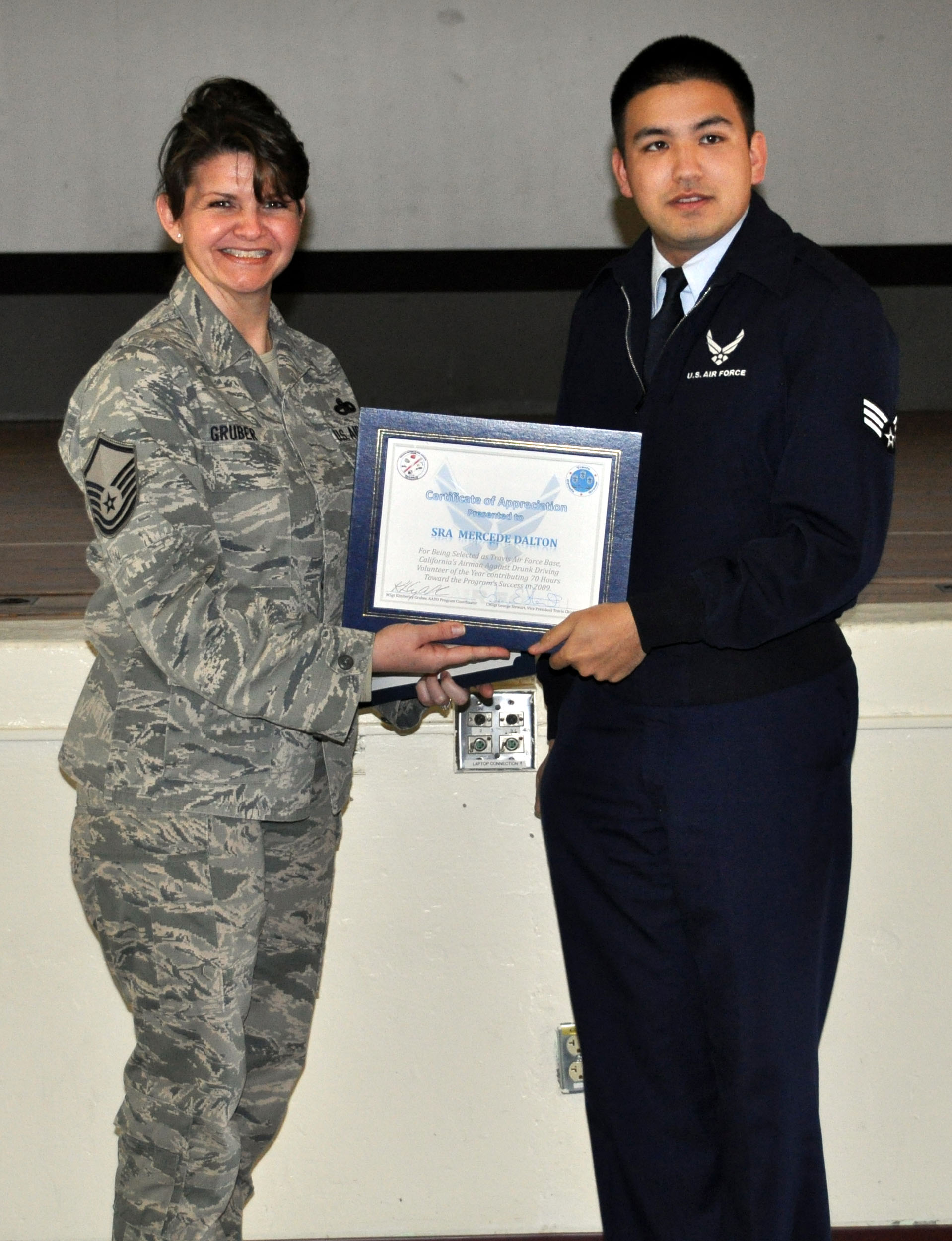 Airman Donates 100 hours to AADD