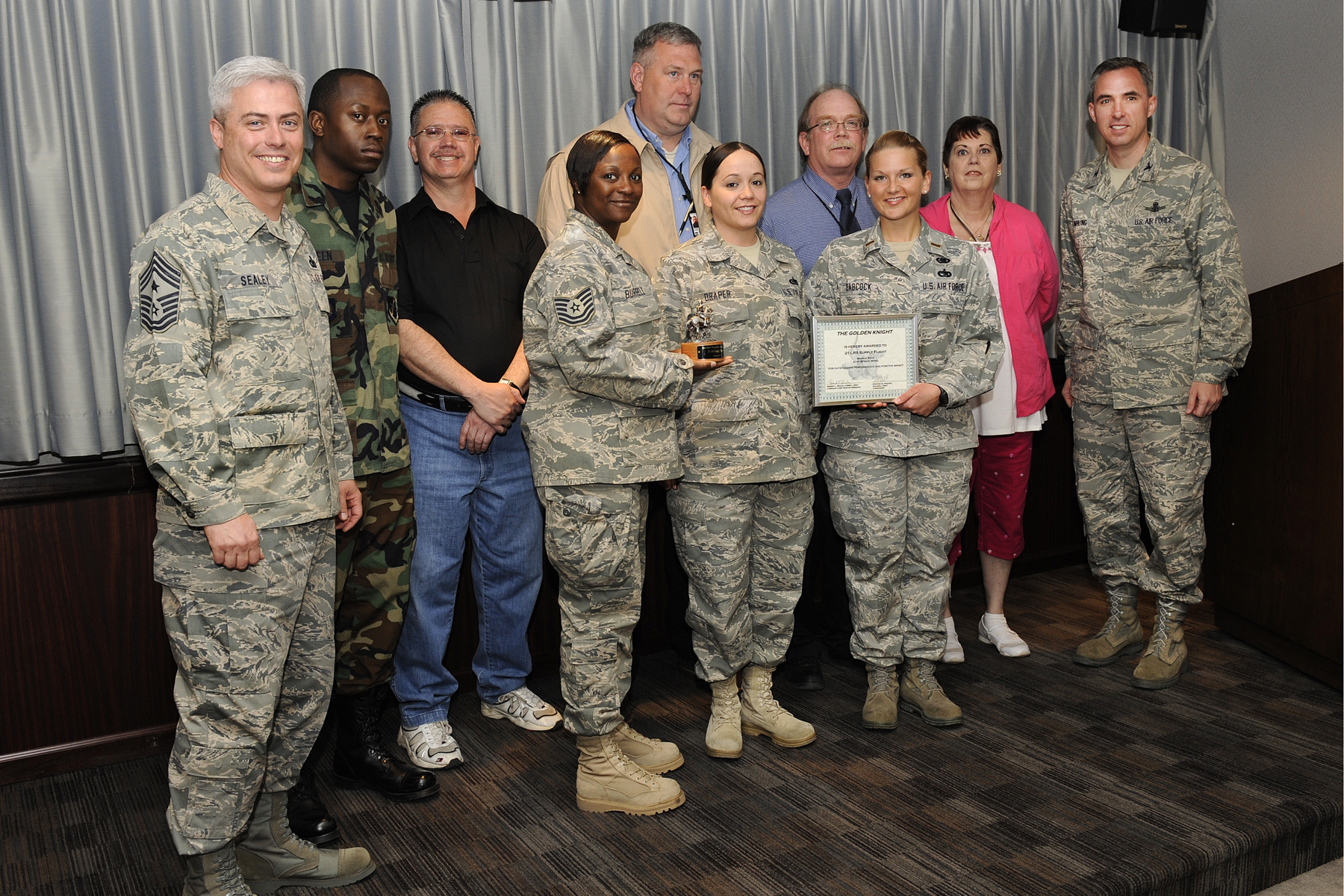 21st LRS supply flight named Golden Knight for March > Peterson and ...