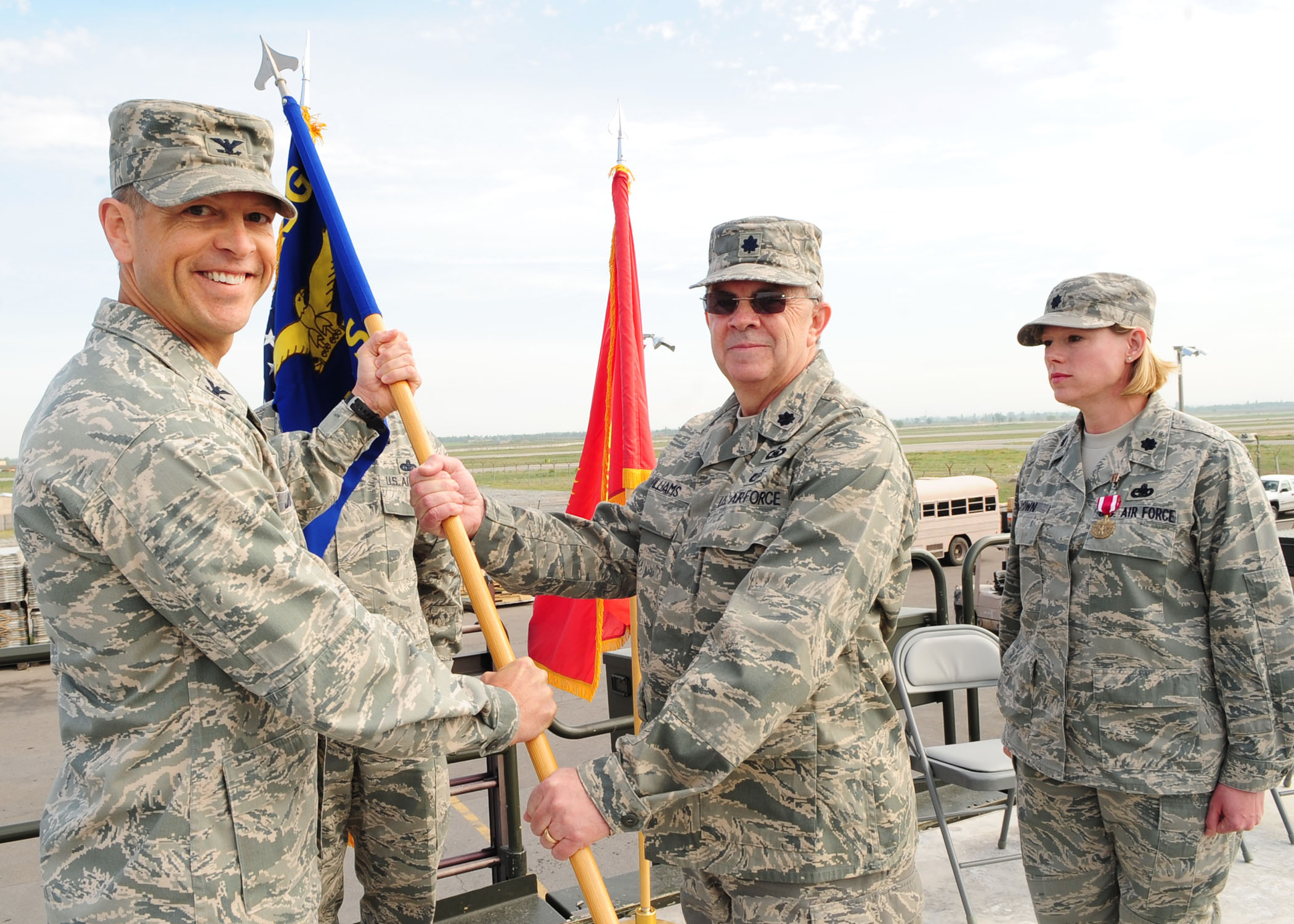376th ELRS Change of Command