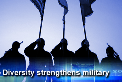 Diversity strengthens military