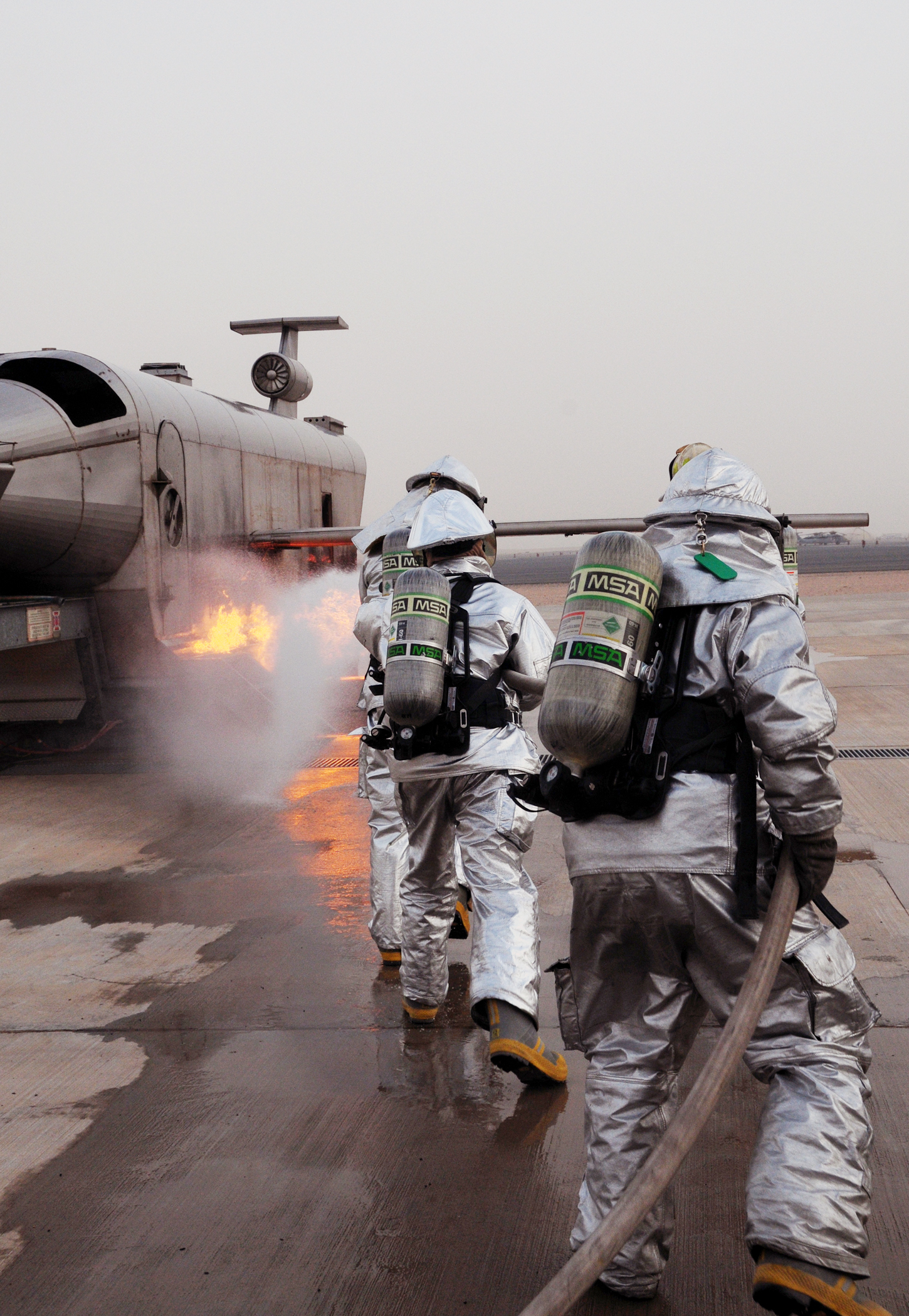 Photo essay: Firefighters test their skills during training > Air Force ...