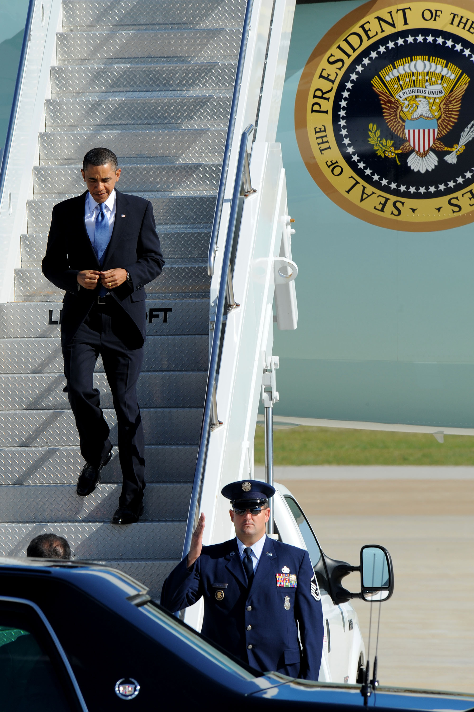 President Obama visits Langley