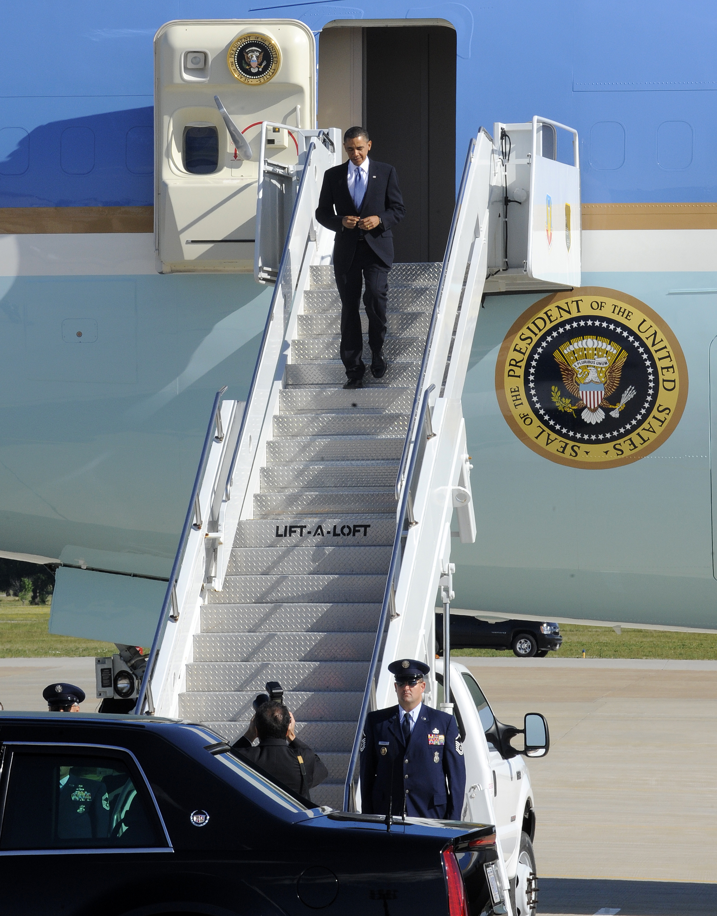 President Obama visits Langley