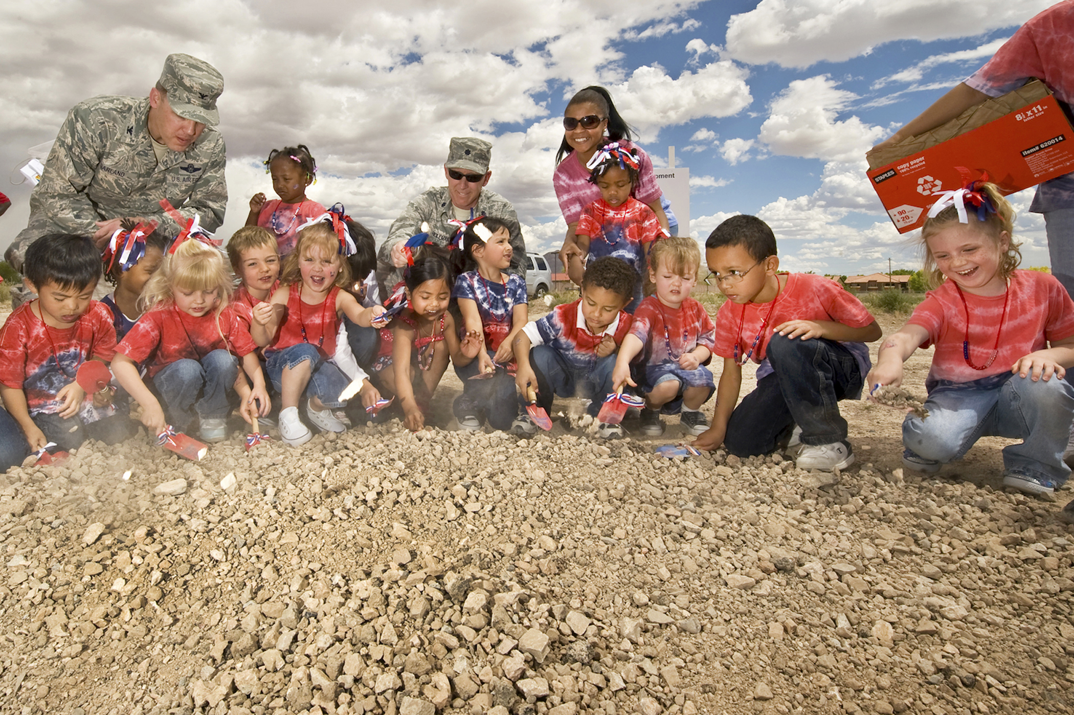 Nellis breaks ground for two new child development centers > Nellis Air ...