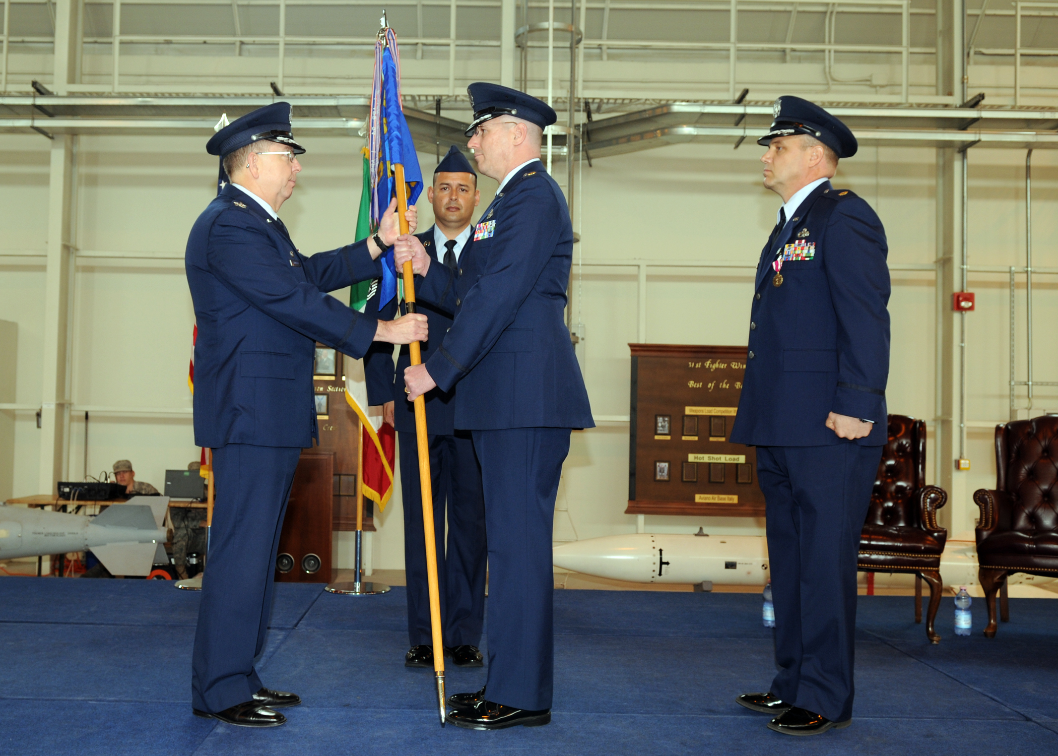 MOS Change of Command > Aviano Air Base > Display