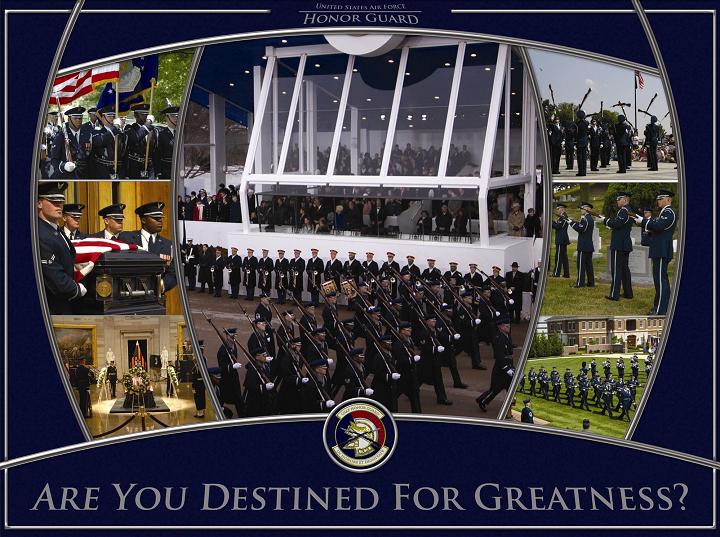 USAF Honor Guard Emblem with Black Border, Historical