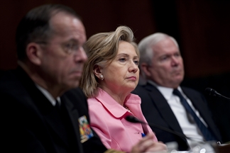 Adm. Mike Mullen, Secretary of State Hillary Clinton and Secretary ...