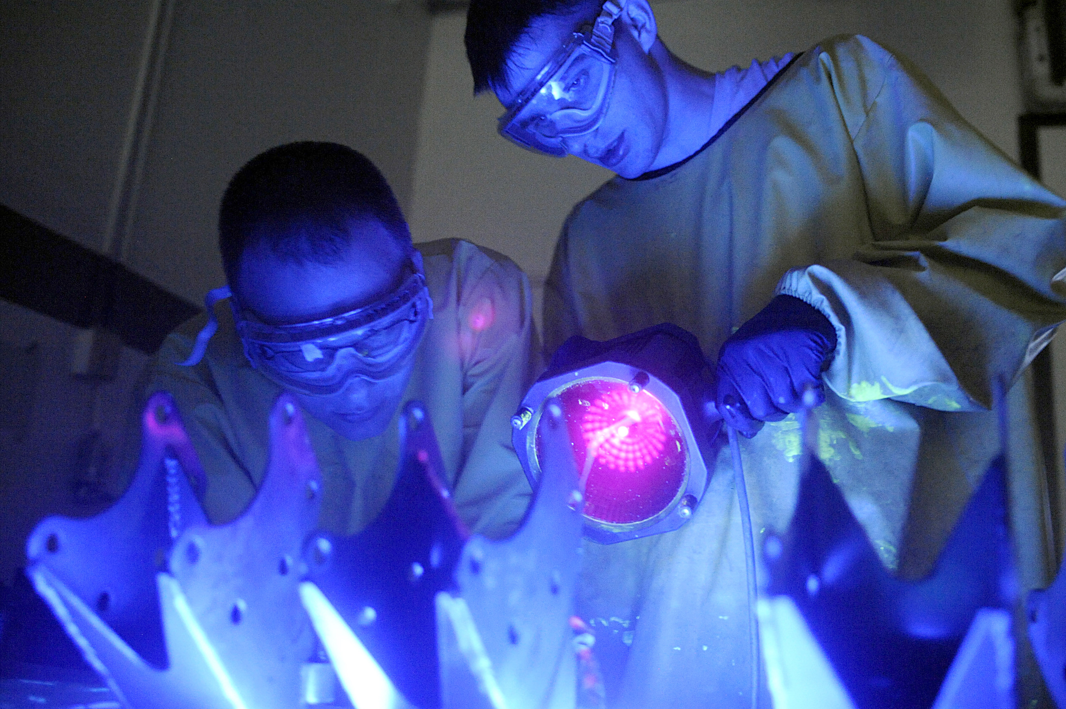 Photo essay: Ellsworth ultraviolet light inspection > Air Force ...