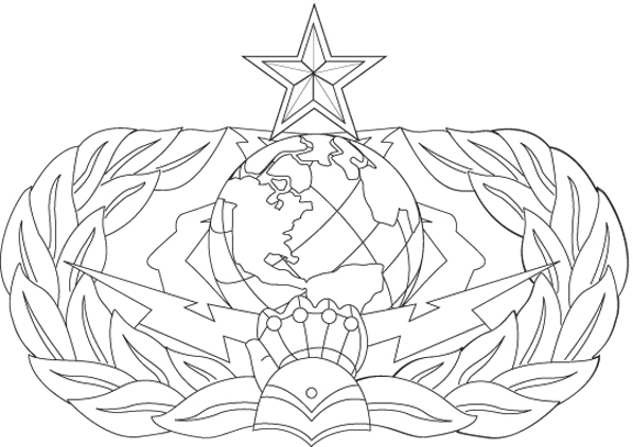 Cyber Space Support Badge-Senior