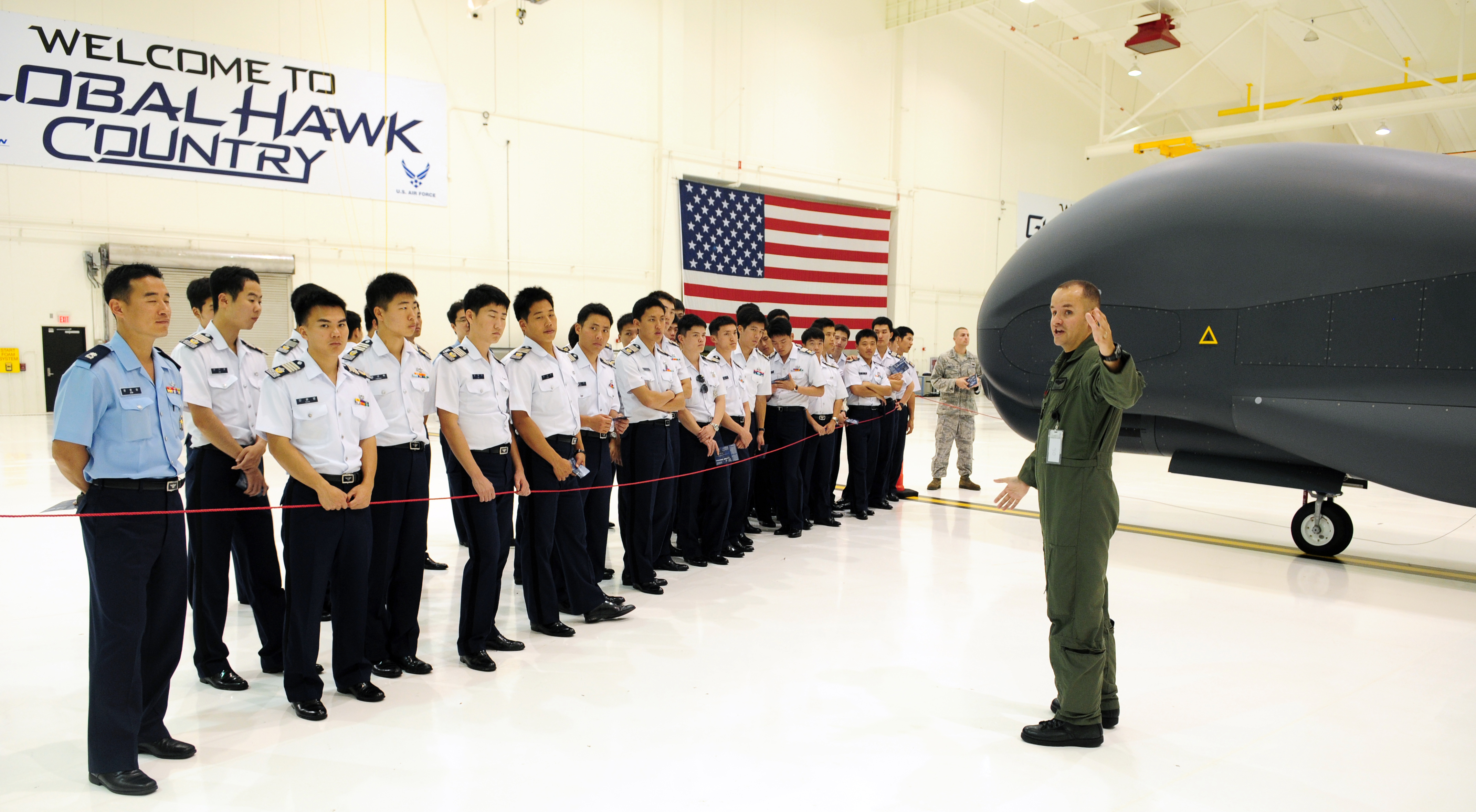 ROKAF cadets and officers visit Andersen, strength ties
