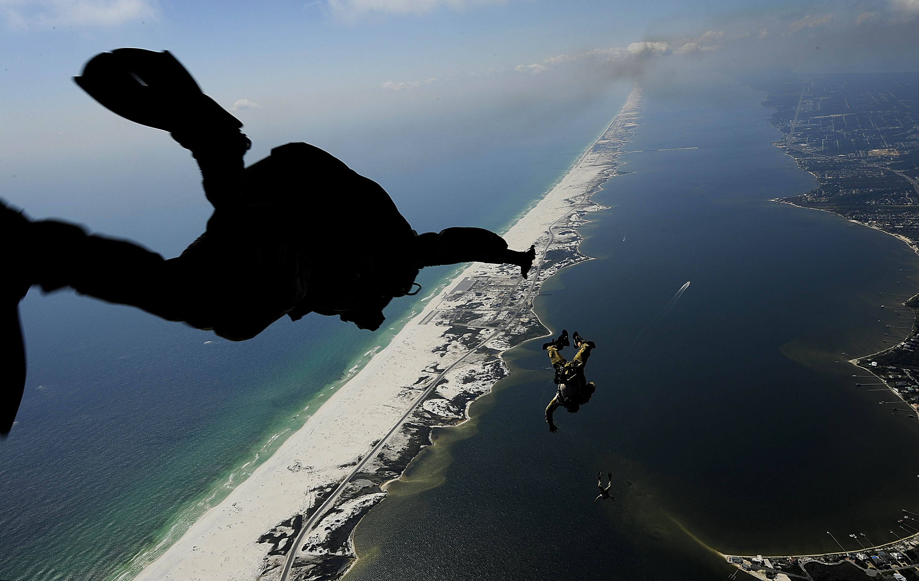 23rd STS Airmen jump from sky to sound