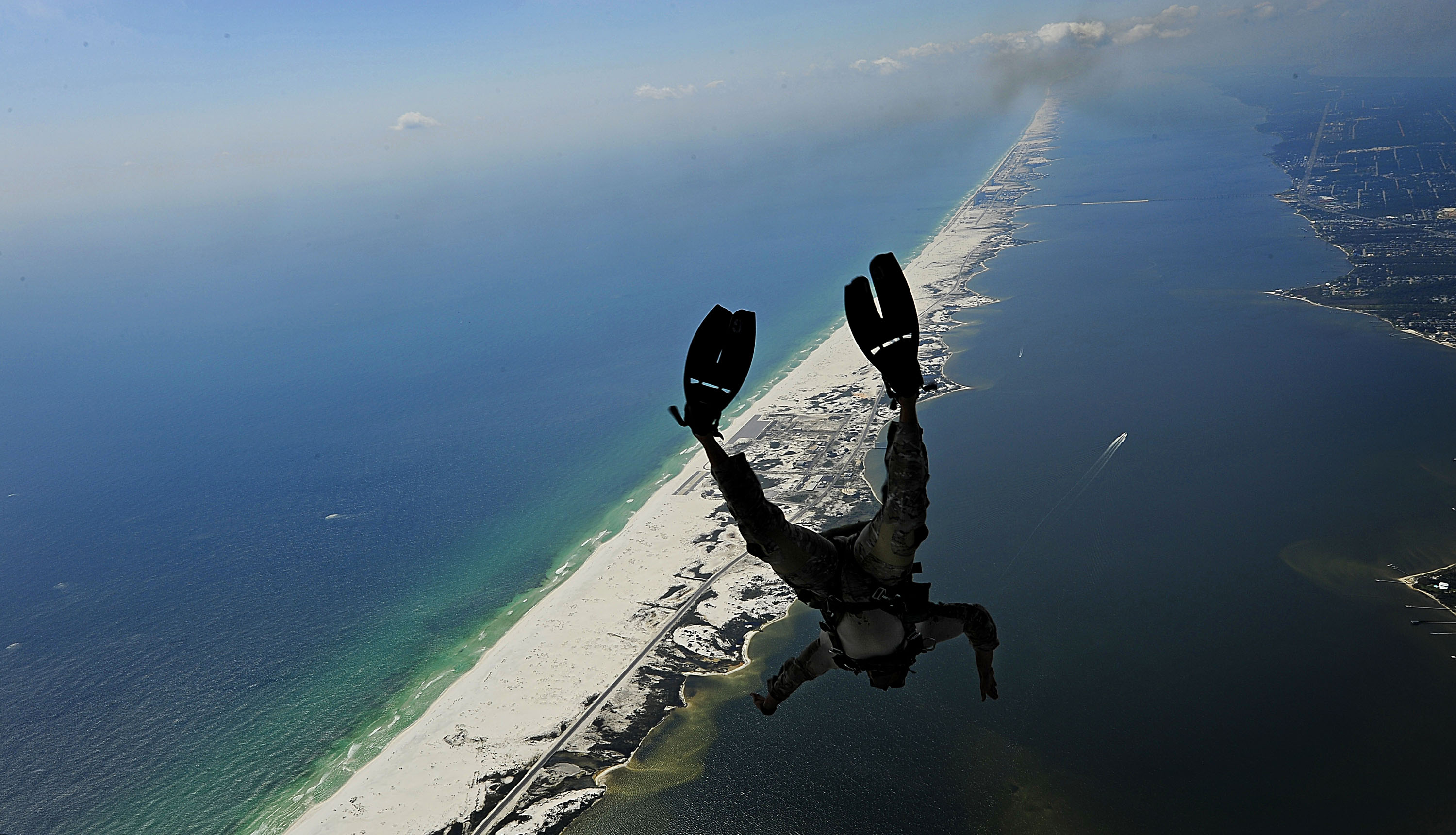 23rd STS Airmen jump from sky to sound