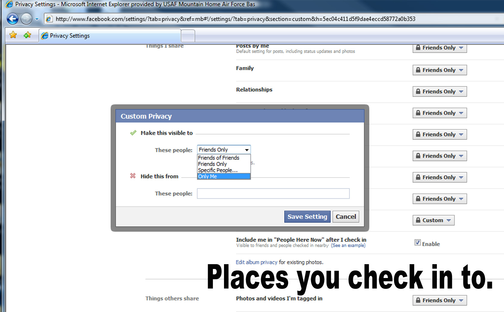 OPSEC Advisory: Facebook application potential threat to servicemembers ...
