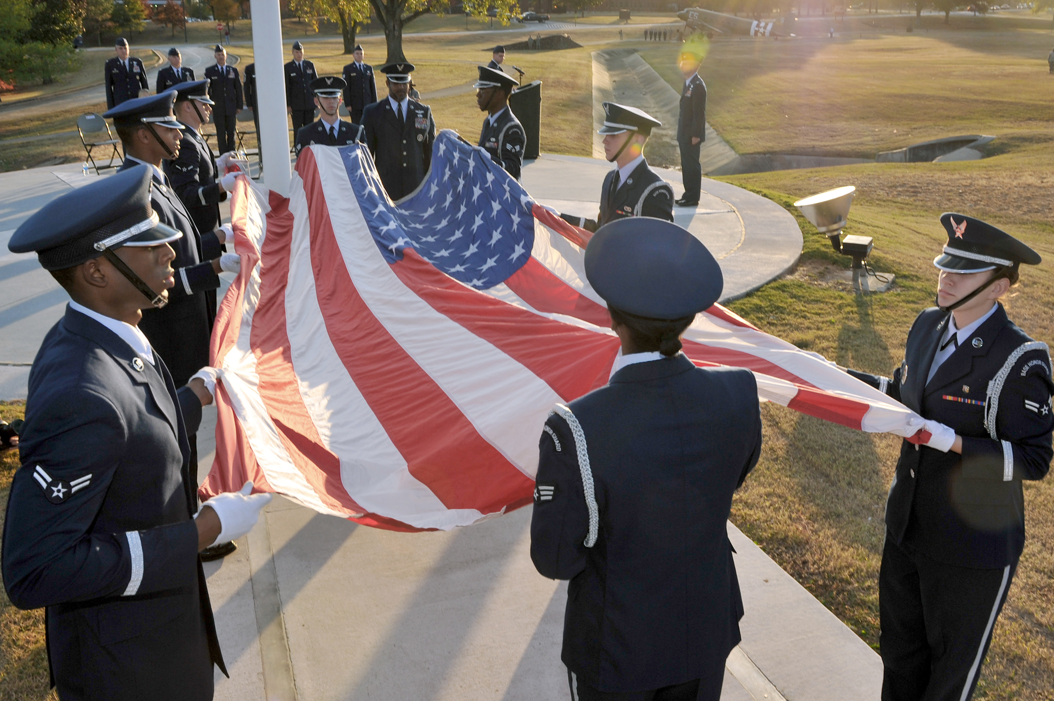 Veterans Day retreat ceremony
