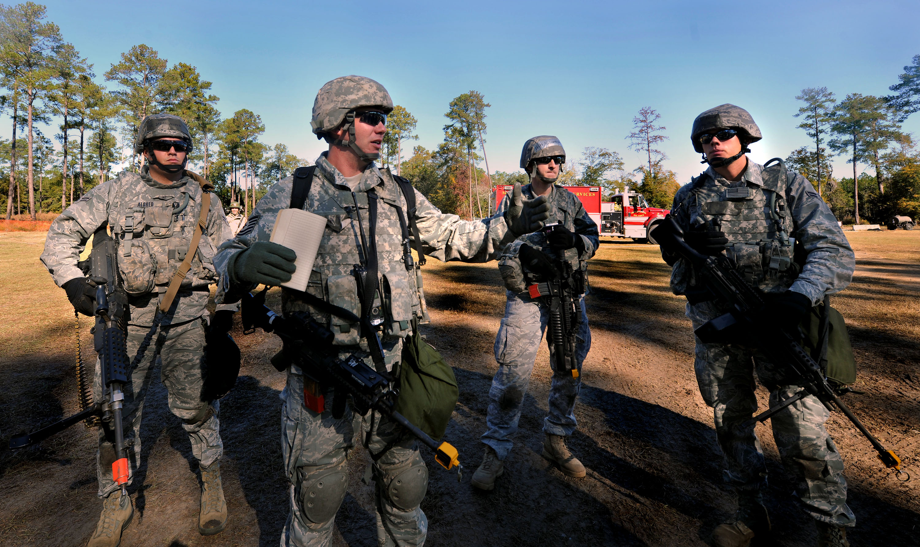 Security forces patrol engages simulated enemy > Air Combat Command ...