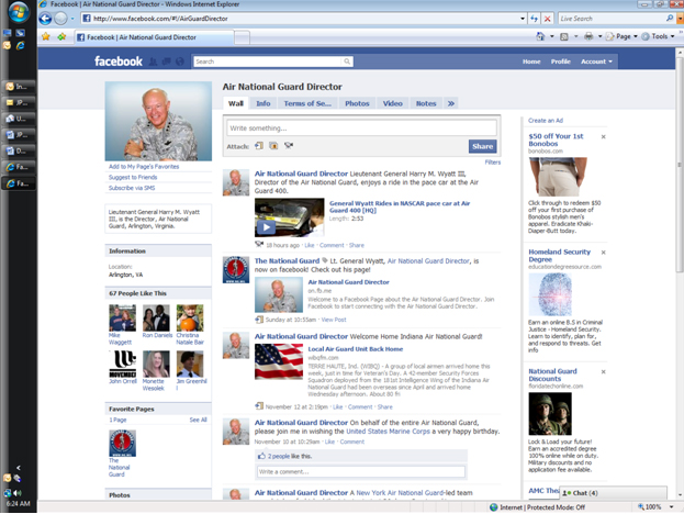 Facebook offers virtual face time with Air Guard director > Air Force ...
