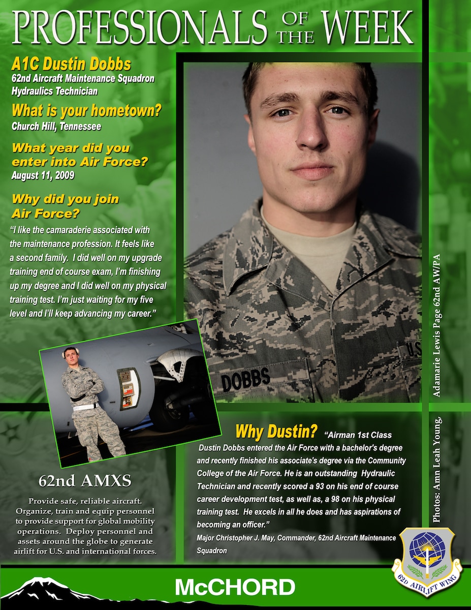 Professionals of the Week > Team McChord > Article Display