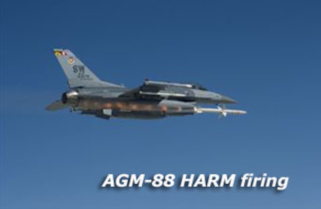 AGM-88 HARM firing