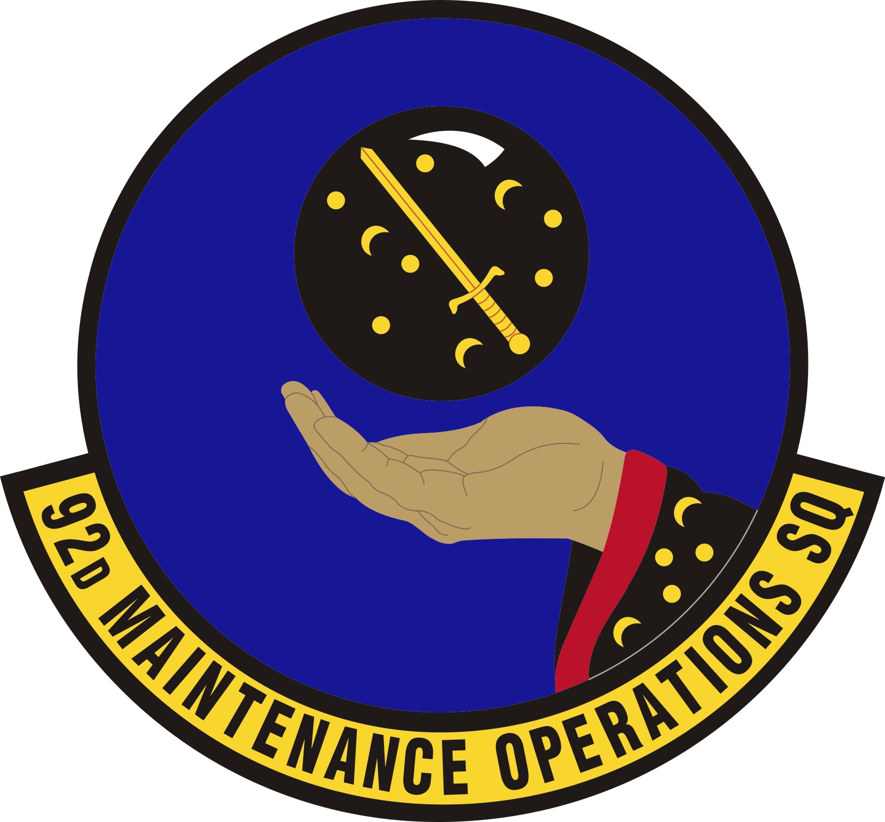 92 Maintenance Operations Squadron Emblem